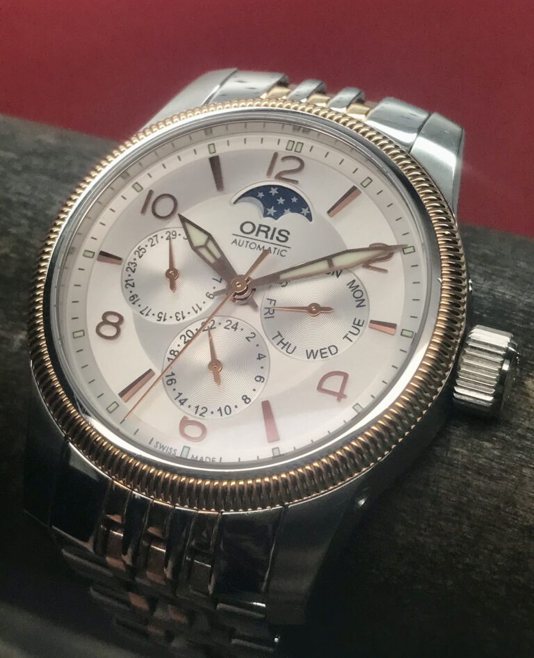 Oris Big Crown Complication Swiss Automatic 40mm Moon Phase Two-Tone ...