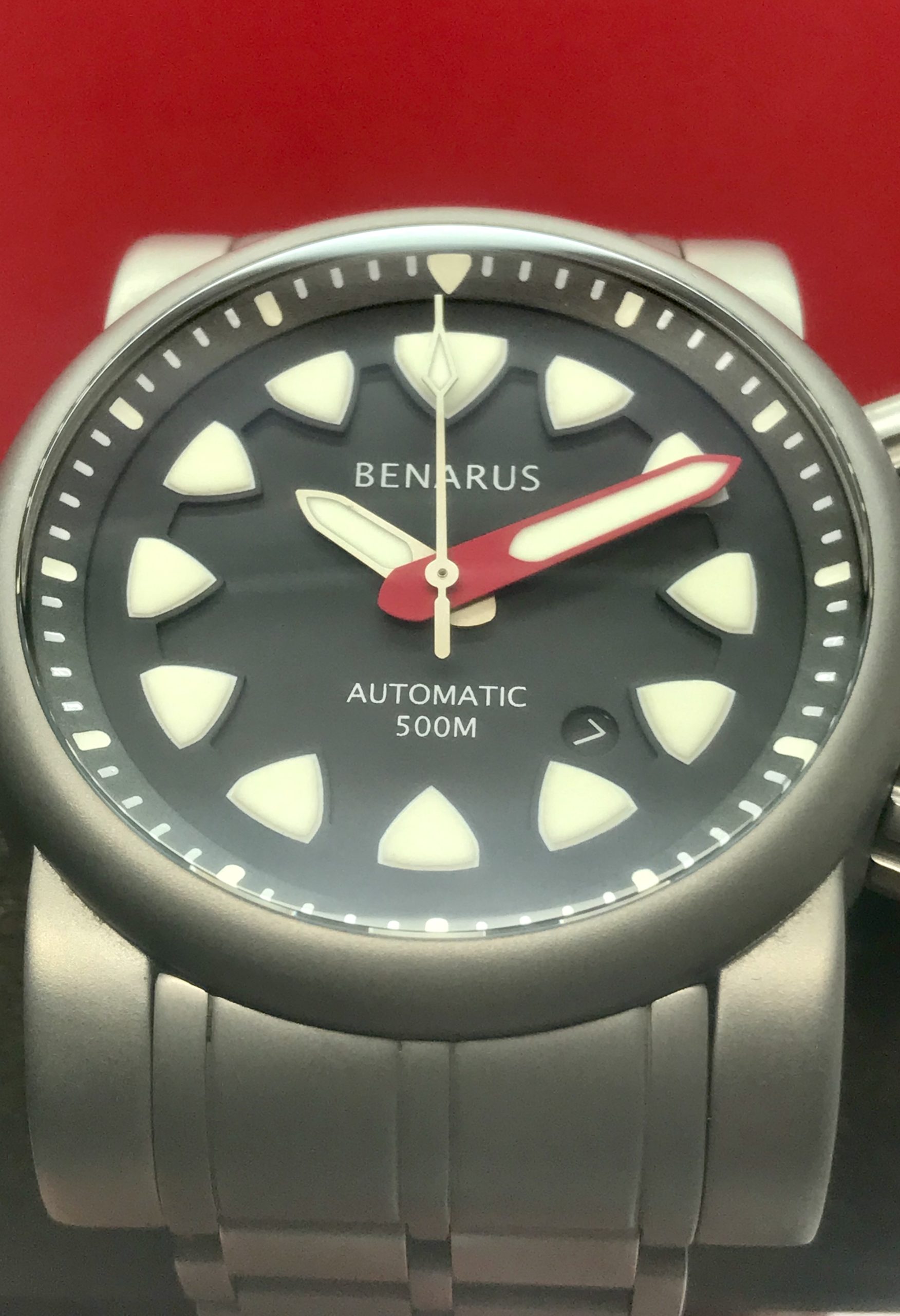 Benarus Original Megalodon Swiss Automatic 500m Diver 48mm Stainless ...