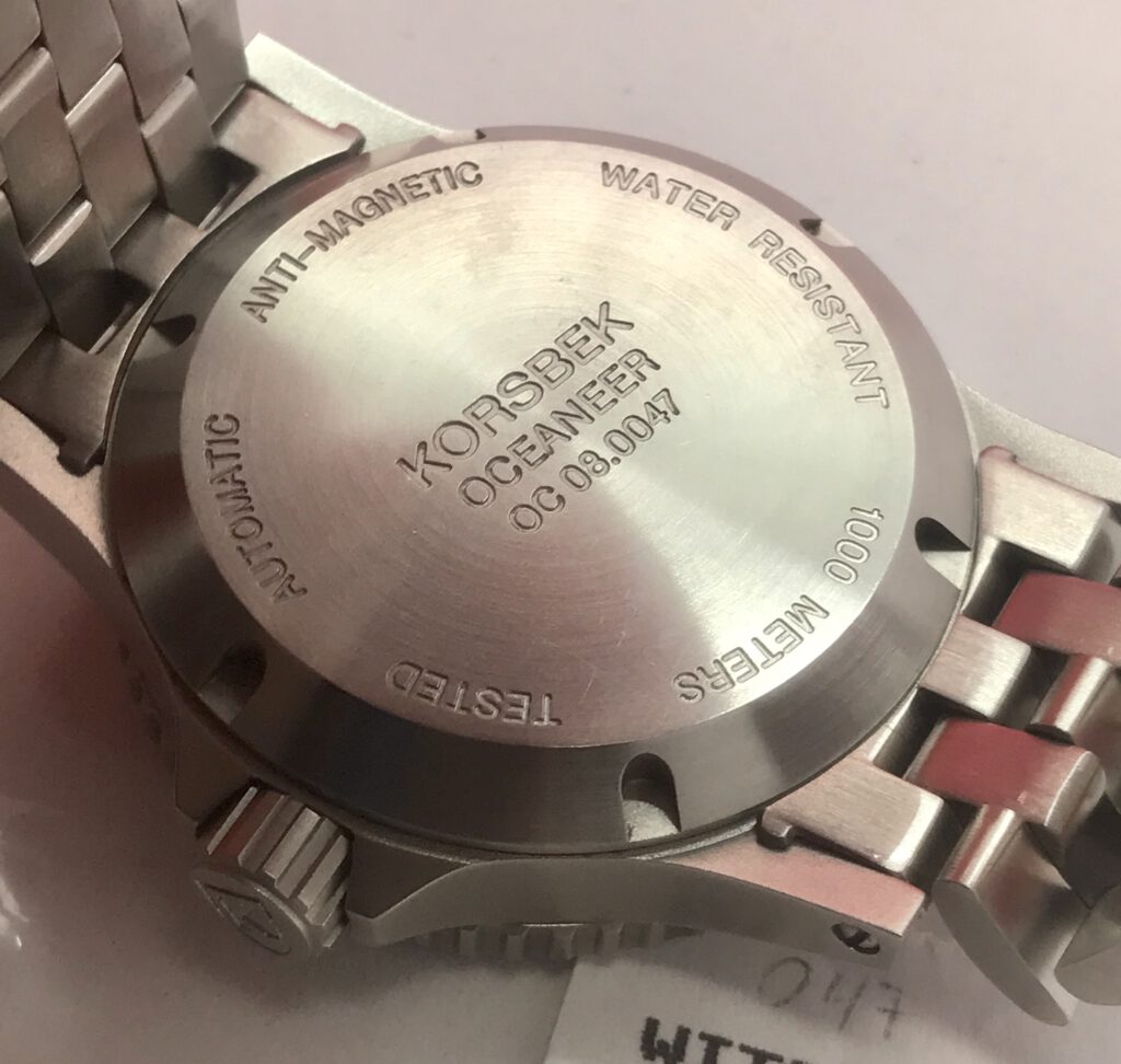 Korsbek Watch Company Oceaneer Swiss ETA 2892 Automatic 1000m Diver ...