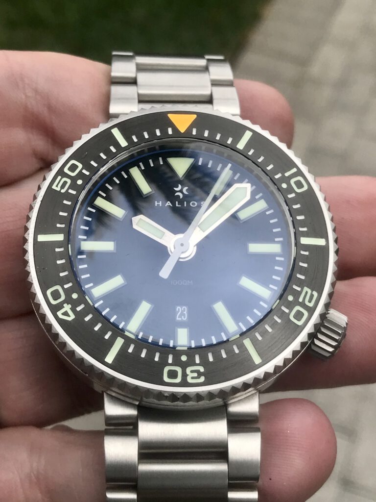 Rare Halios Puck Original Stainless Steel Swiss ETA 2824 Automatic 47mm ...