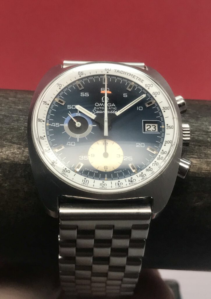 Vintage Omega Seamaster Chronograph 1971 Swiss Lemania Cal 1340 Blue ...