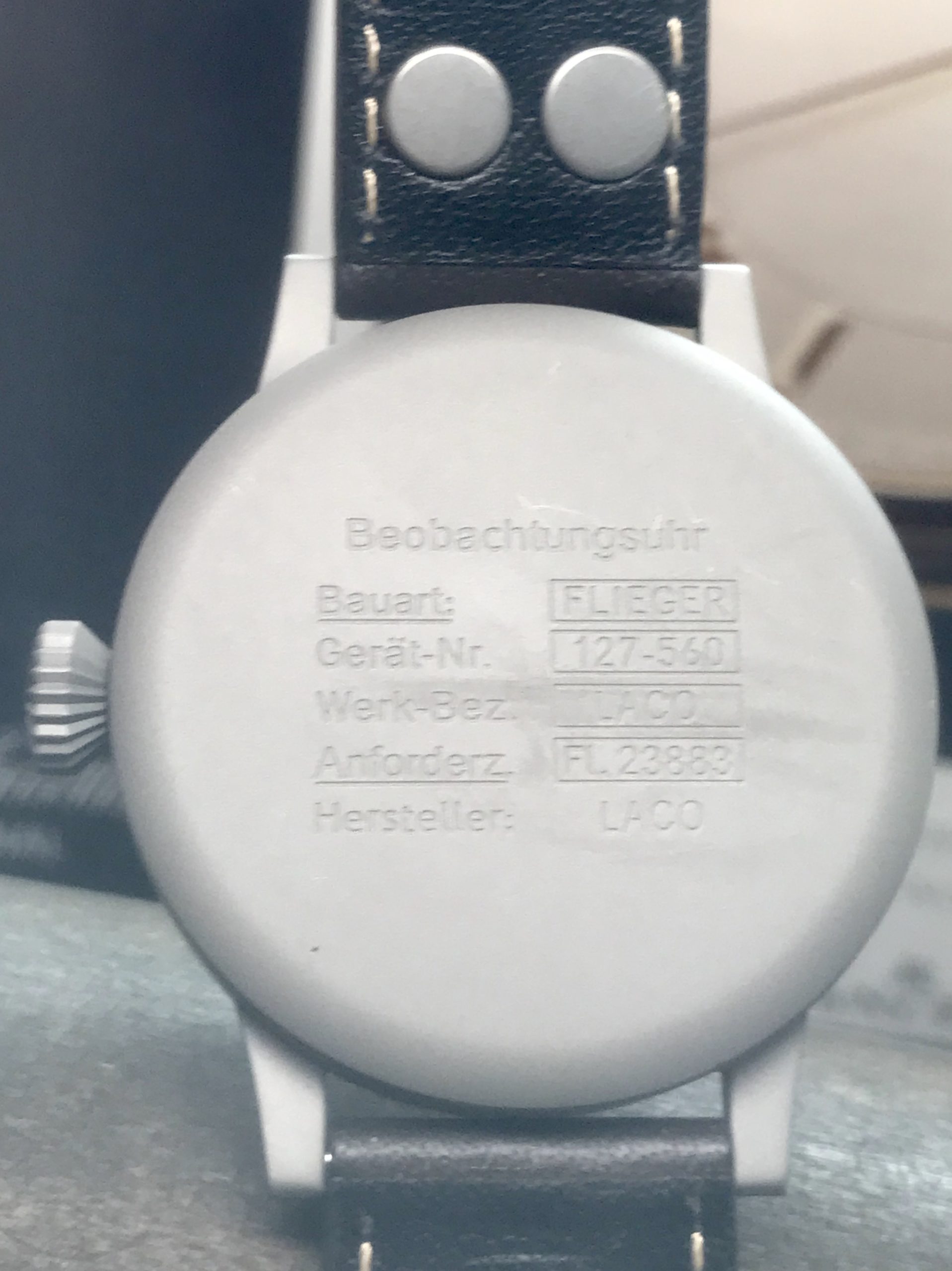 Laco 1925 Original Pilot Paderborn Type B Dial Swiss ETA 2824 Automatic ...