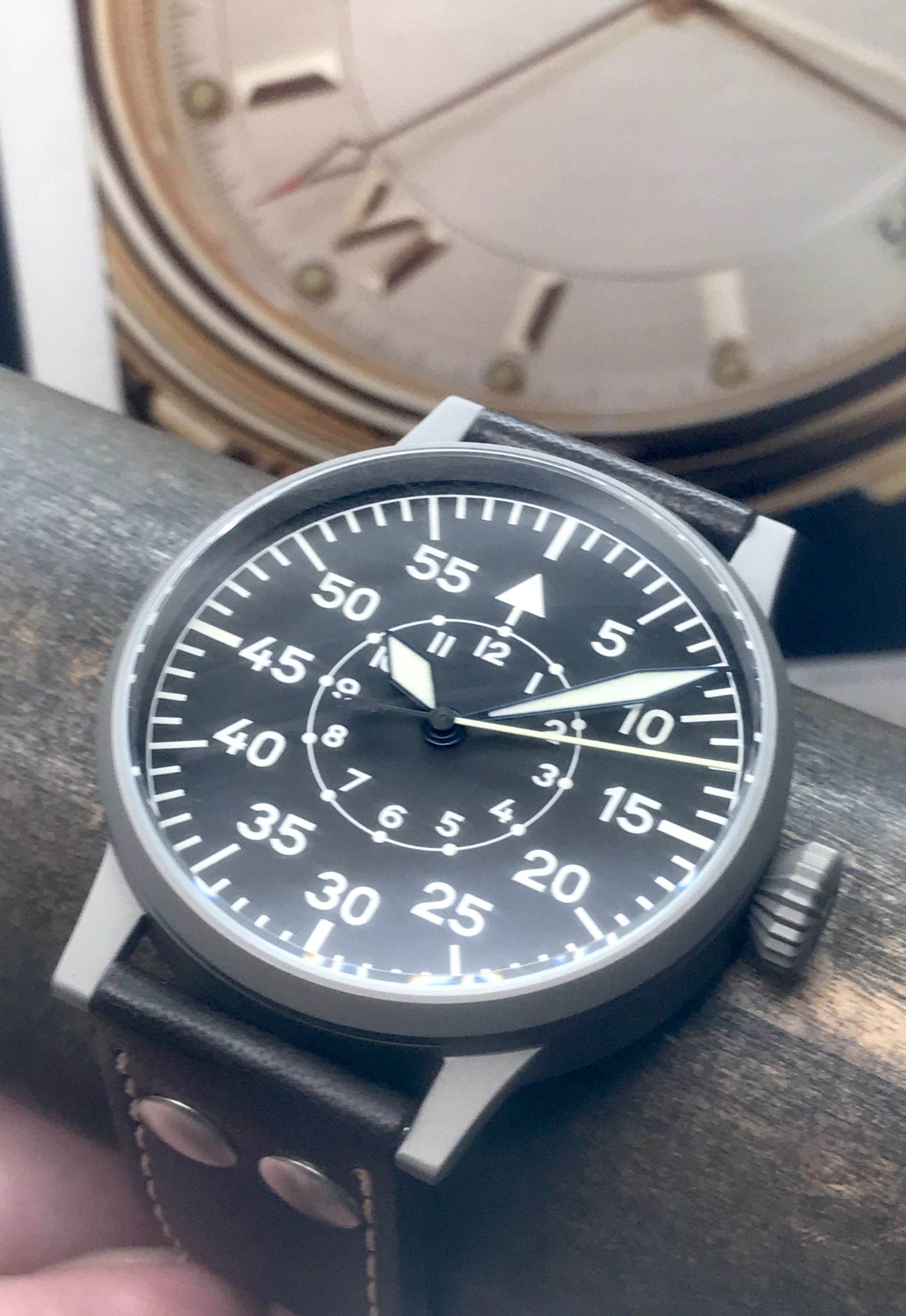 Laco 1925 Original Pilot Paderborn Type B Dial Swiss ETA 2824 Automatic ...