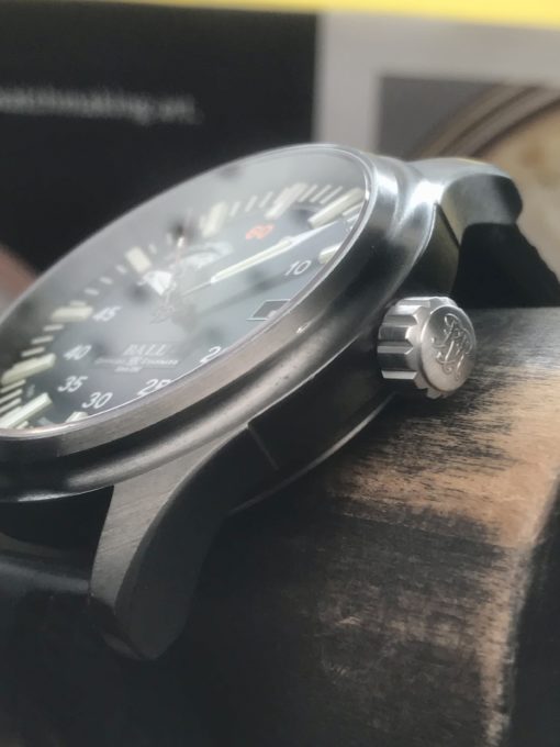 BALL Fireman Night Train Universal Military Time GMT 43mm DLC Swiss ...