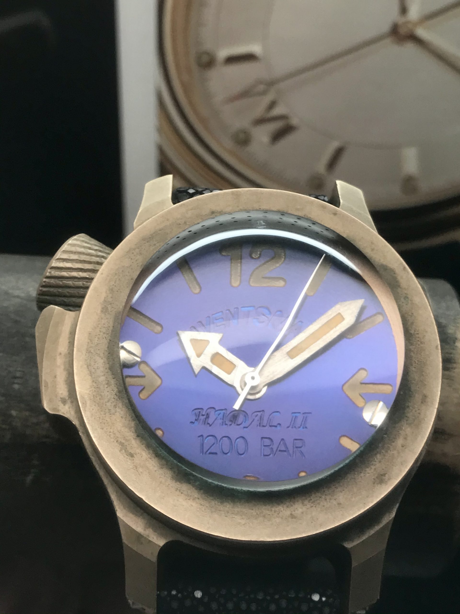 Kaventsmann Hadal II 12000m Bronze Swiss Automatic German RARE Purple ...