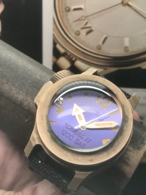 Kaventsmann Hadal II 12000m Bronze Swiss Automatic German RARE Purple ...