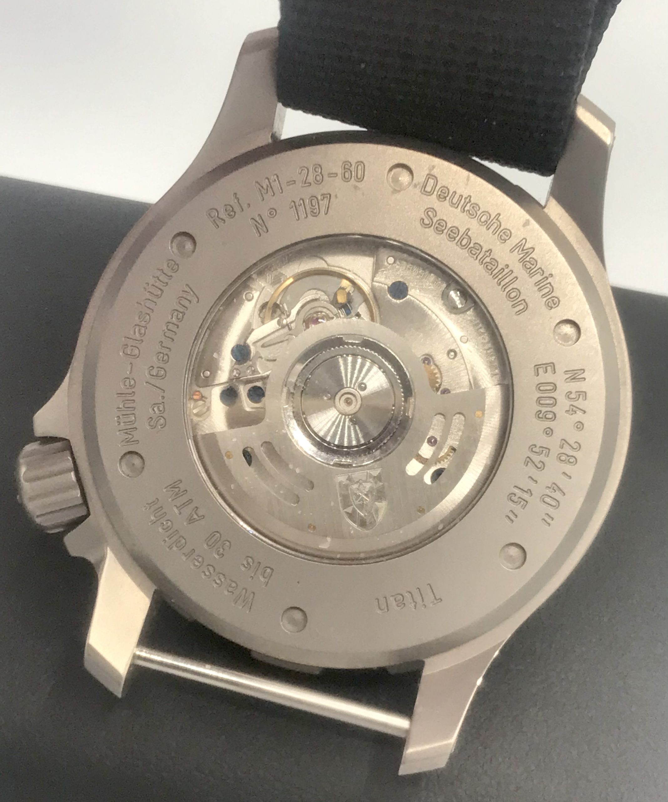 Muhle Glashutte Seebattalion GMT Diver 44mm Titanium Case 300m Blue ...