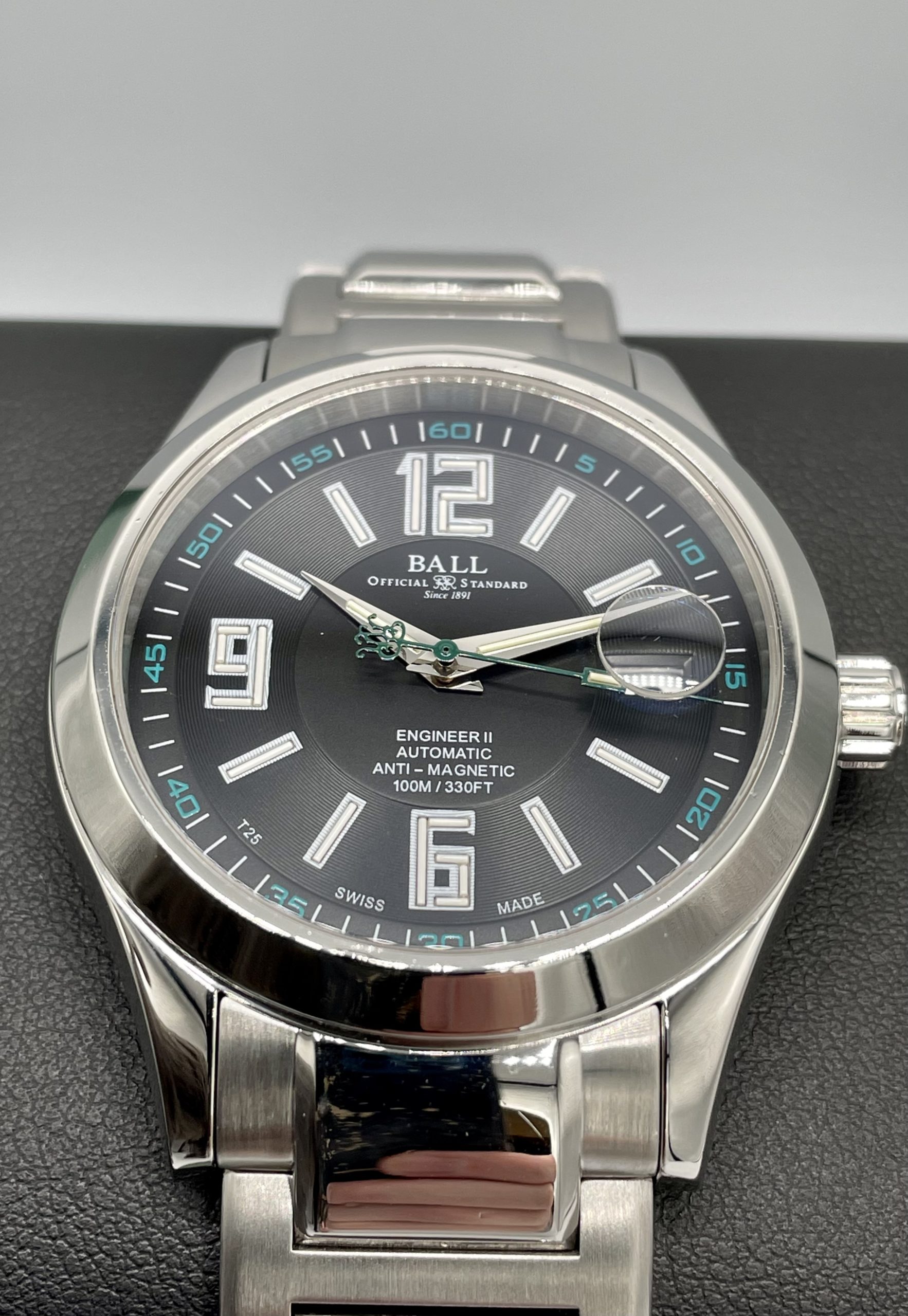 BALL Engineer II Arabic Swiss Automatic Black Dial 40mm CoSC NM-1020c ...