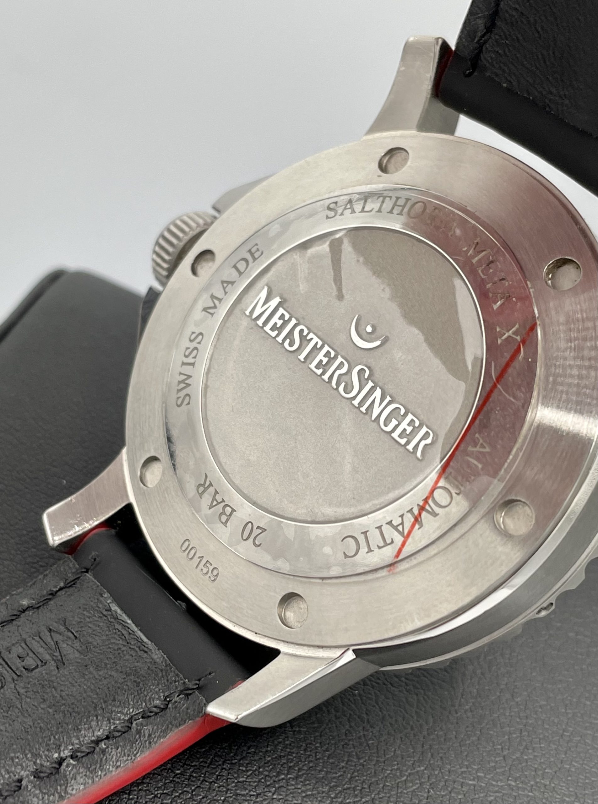 As-New MeisterSinger Salthora Meta X Black Red 43mm Swiss Automatic ...