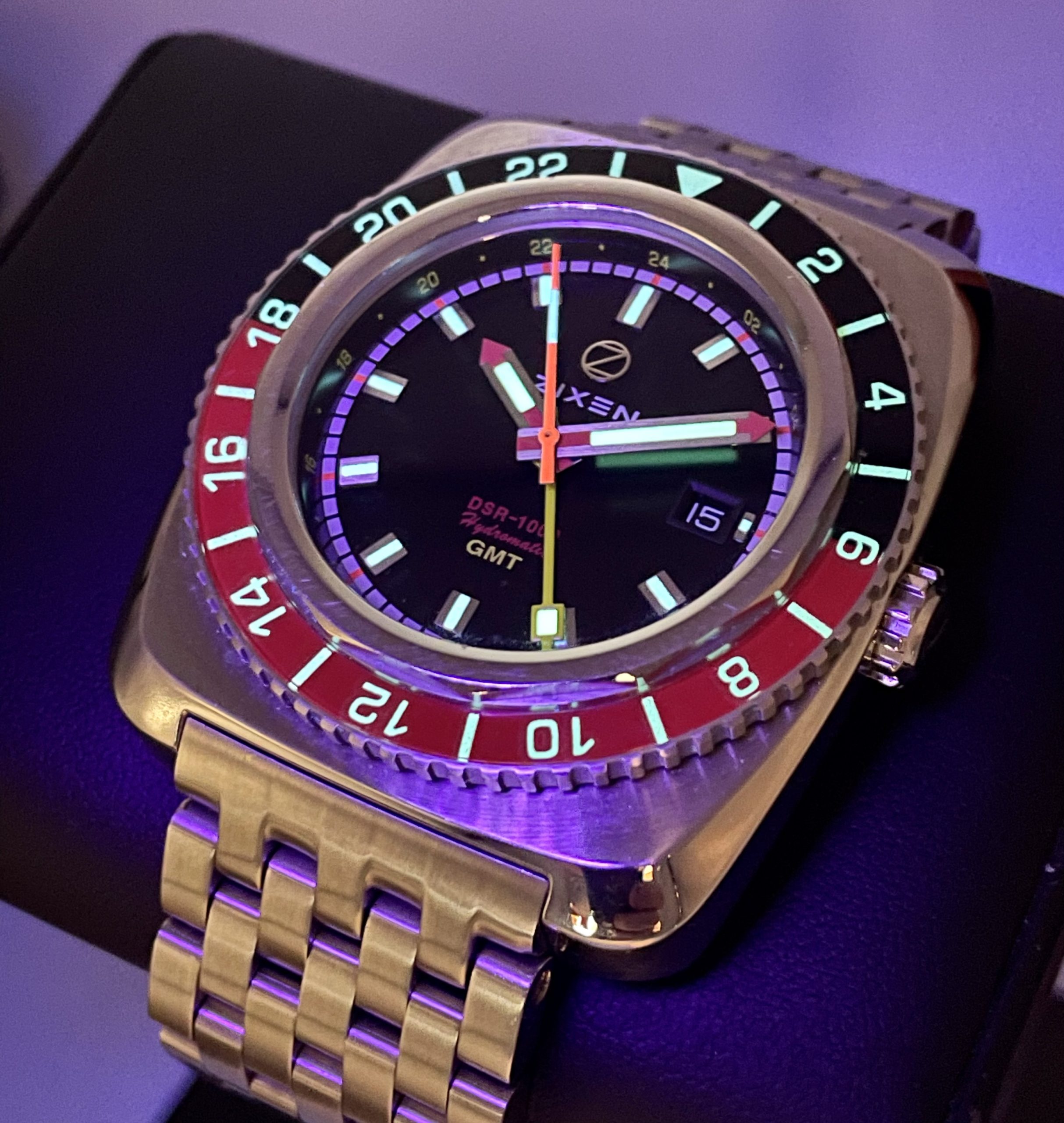 ZIXEN DSR-1000 GMT HYDROMATIC VINTAGE DIVER COLLECTION SWISS AUTOMATIC ...