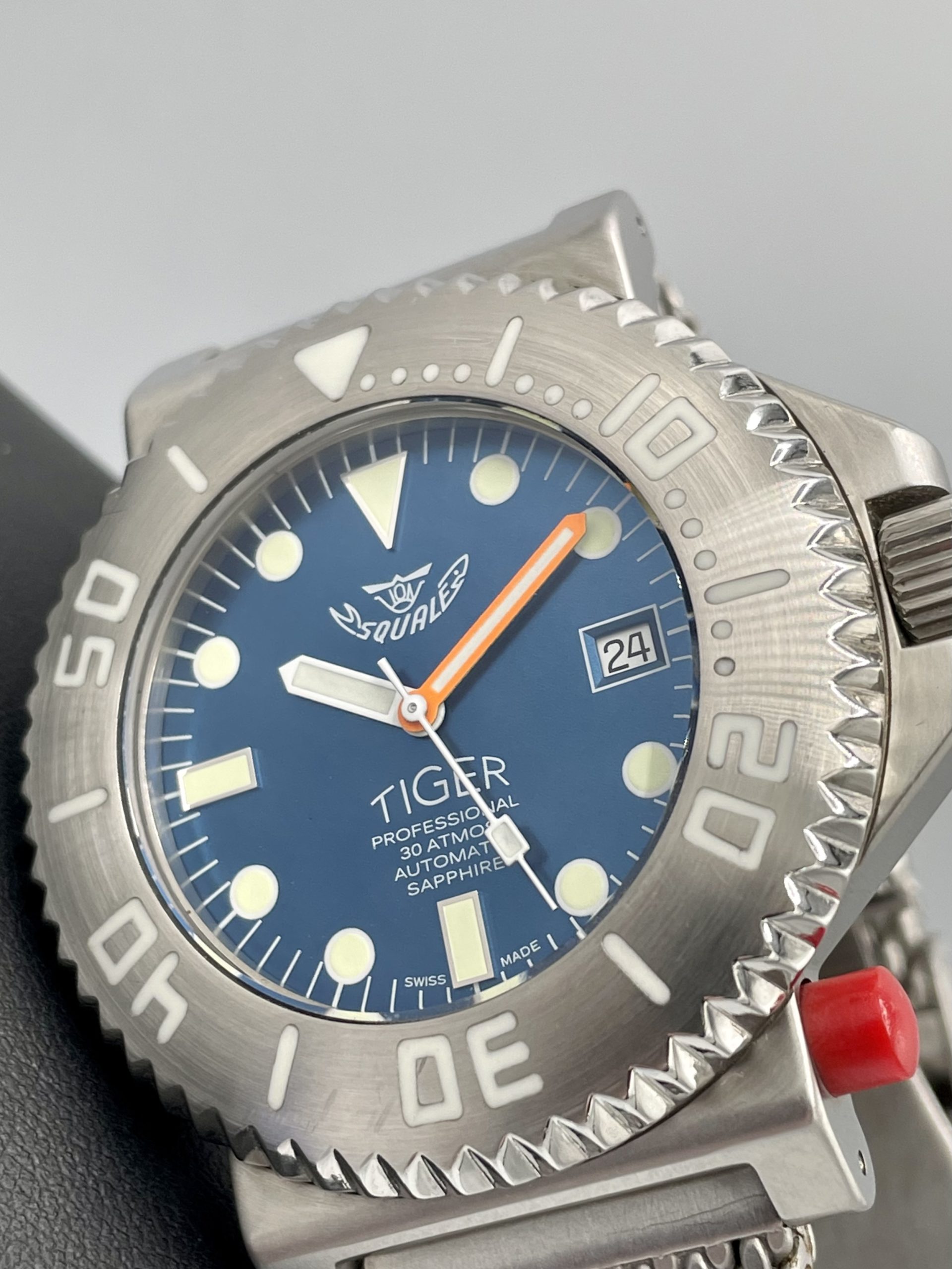 Squale Tiger 30 ATMOS Limited Edition Blue Dial Swiss Automatic ETA ...