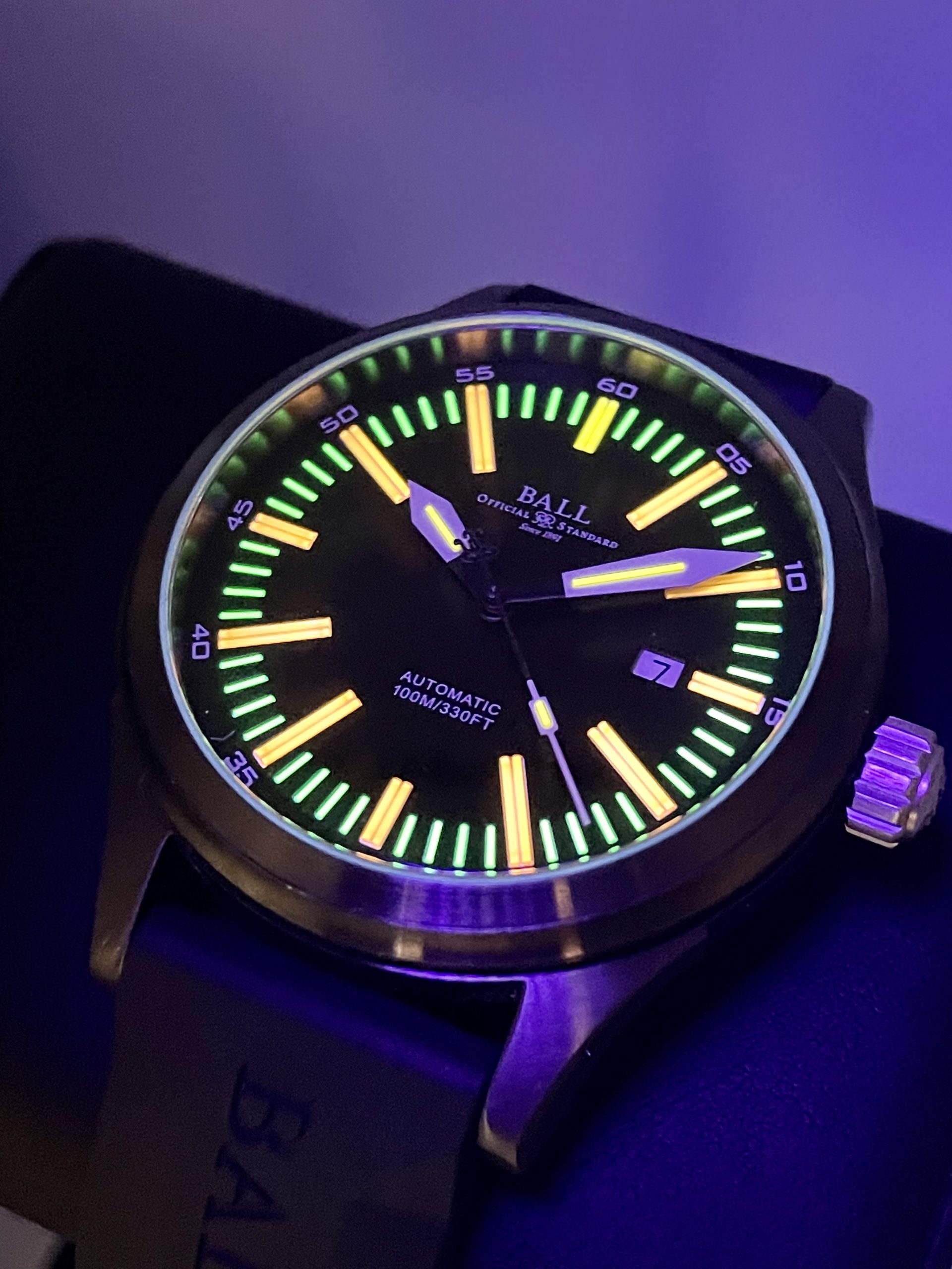 BALL Night Train DLC NM2092C-P-BK 45mm Swiss Automatic 100m Complete ...