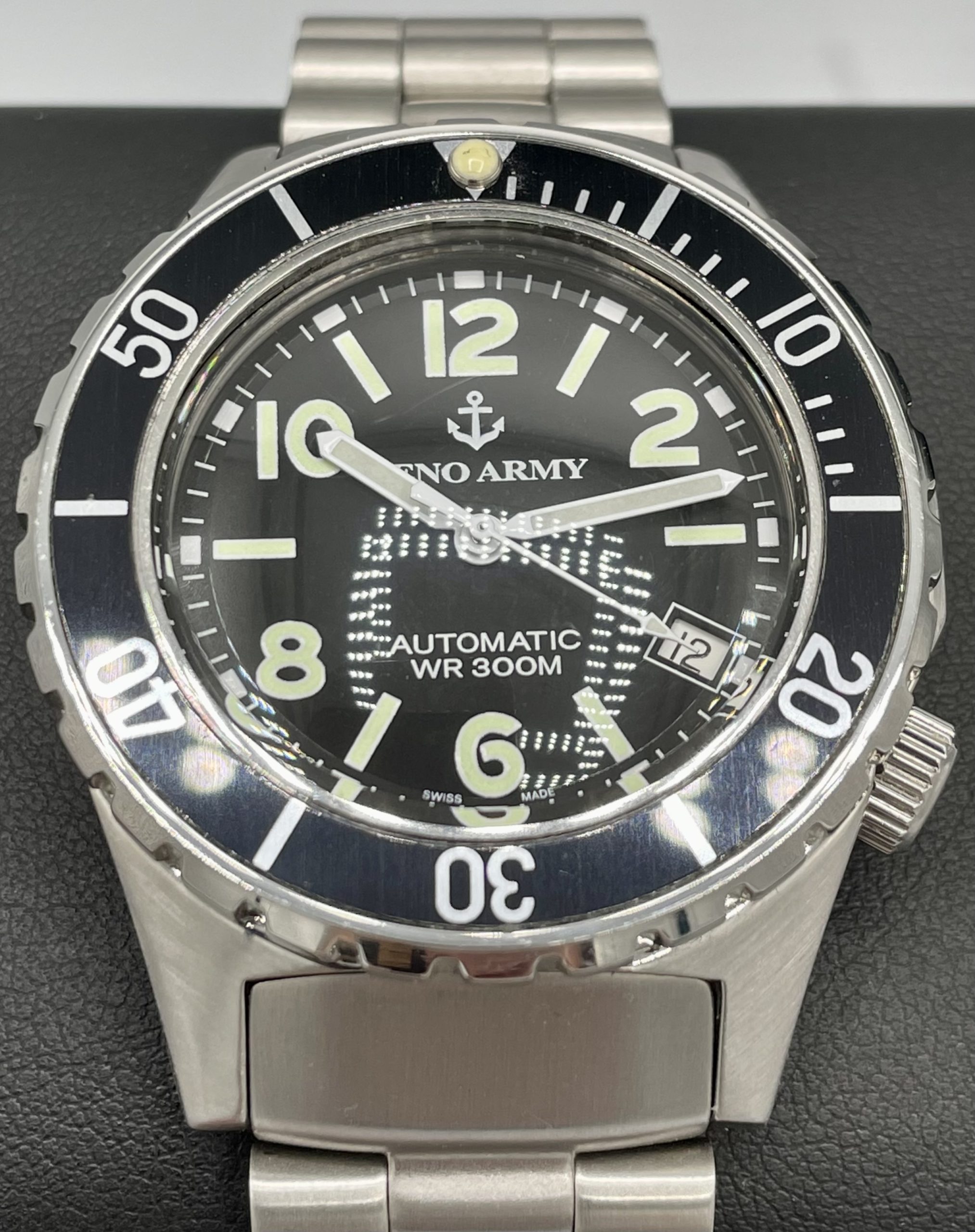 Zeno-Watch Basel Army Diver 300m Black Dial 40mm Swiss Automatic ...