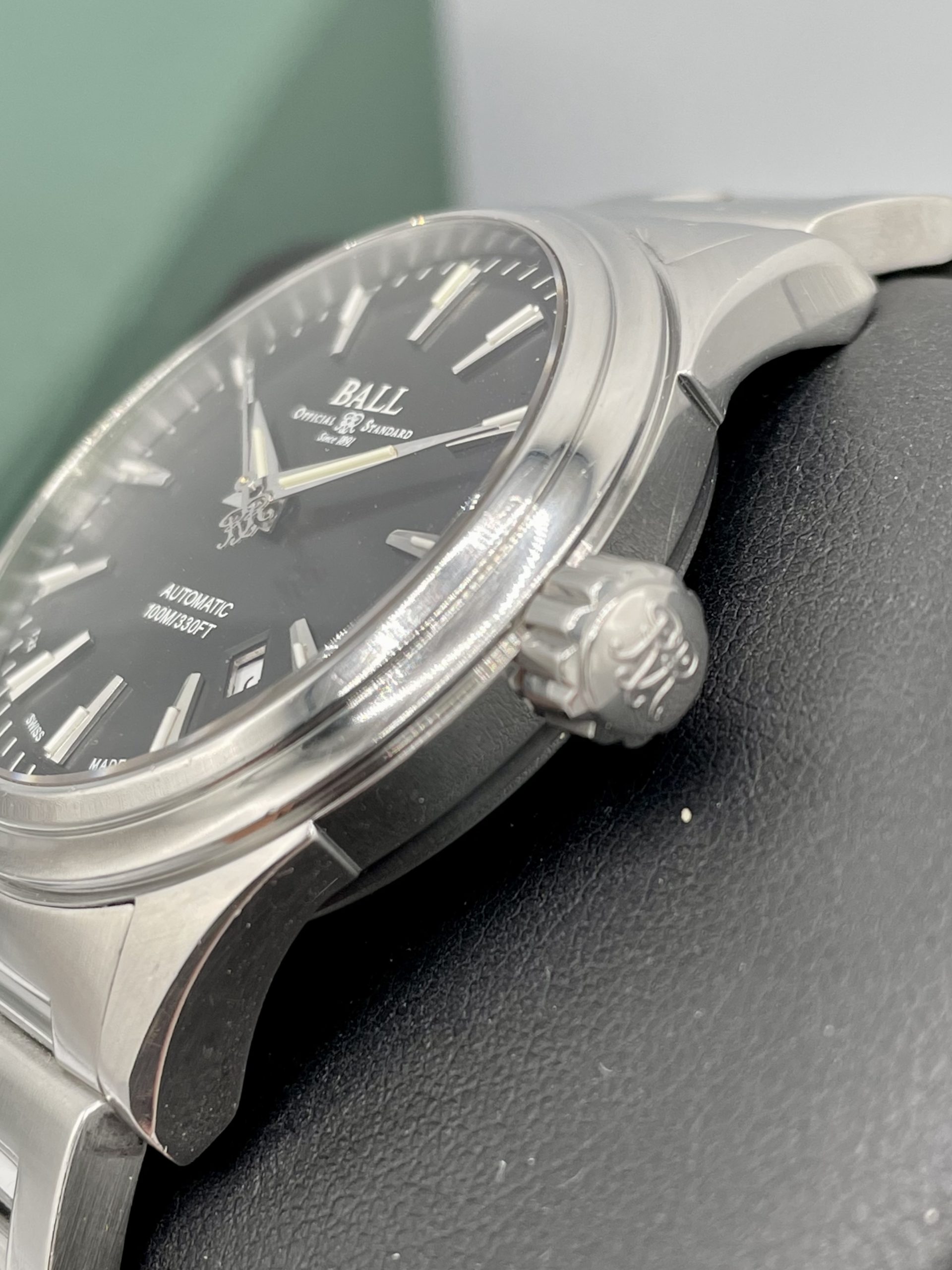 BALL Fireman Victory Black Dial Swiss Automatic 40mm Stainless Steel ...