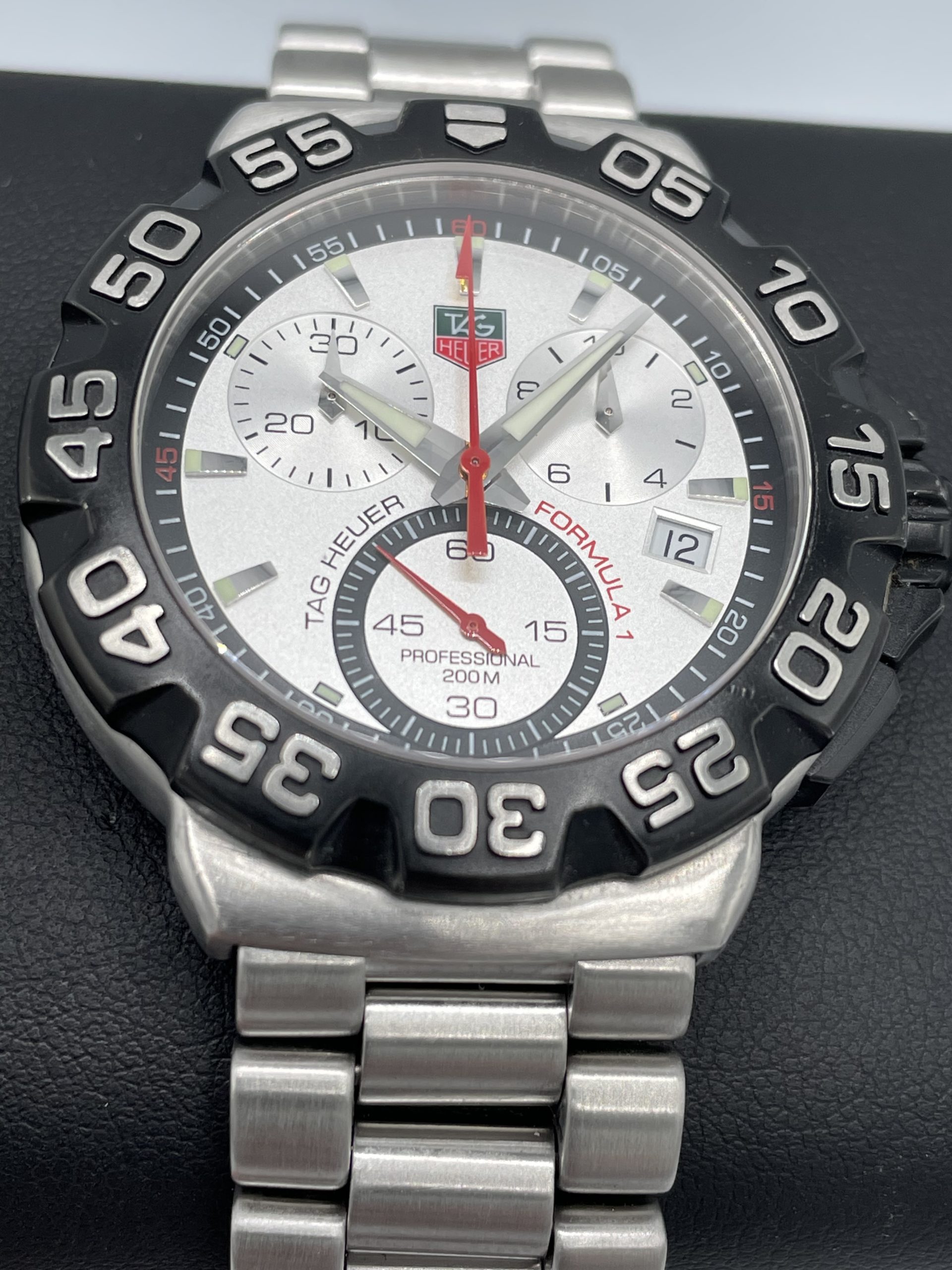 TAG Heuer Formula 1 Chronograph Silver Swiss Quartz 40mm Stainless ...