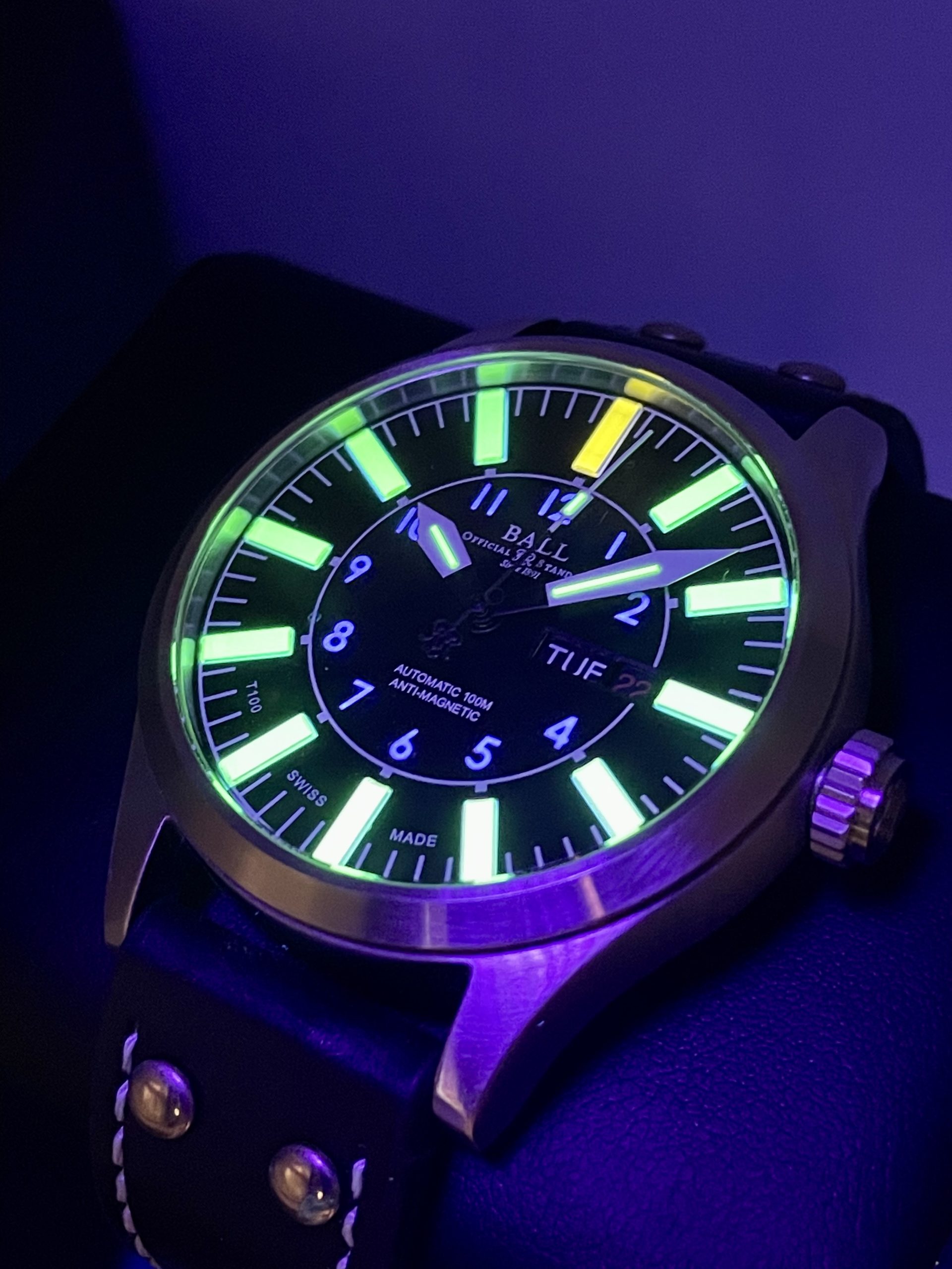 BALL Engineer Master II Aviator Swiss Automatic 46mm Stainless Steel ...