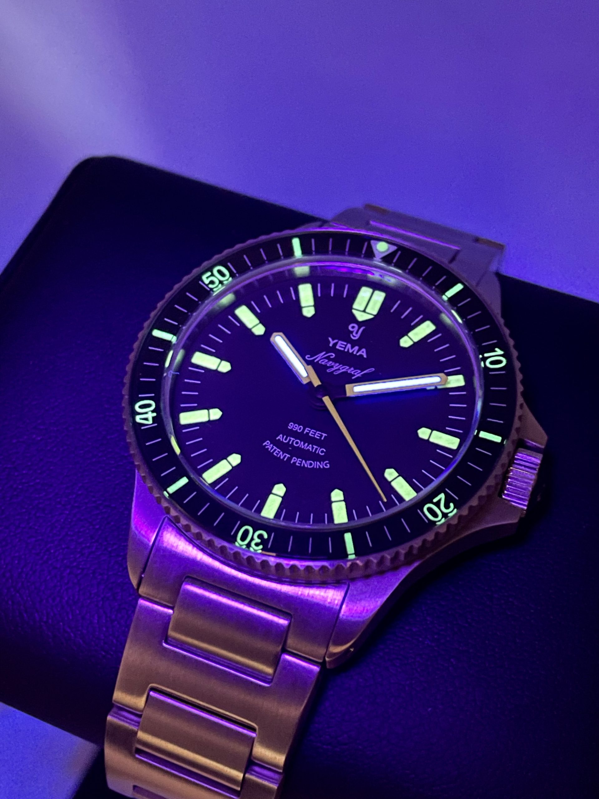 Yema Navygraf Heritage No Date 39mm 300m Diver France Automatic Matte ...