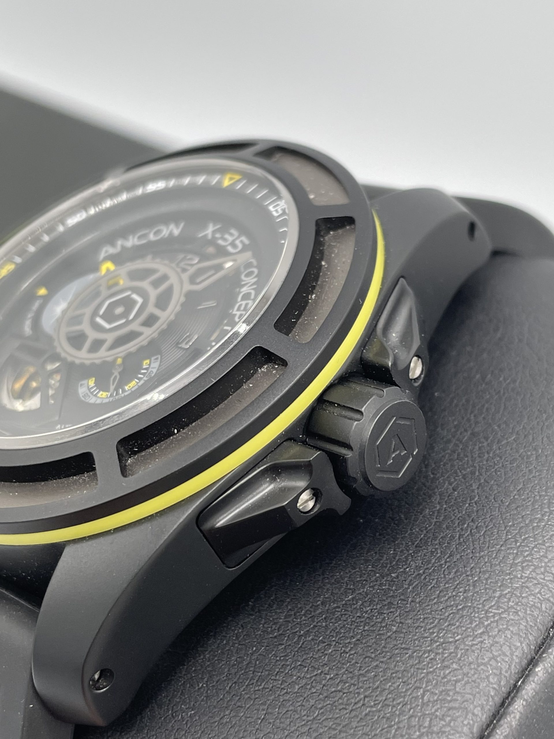 Ancon X-35 Series Concept II Black Stealth Automatic Day Night 45mm ...