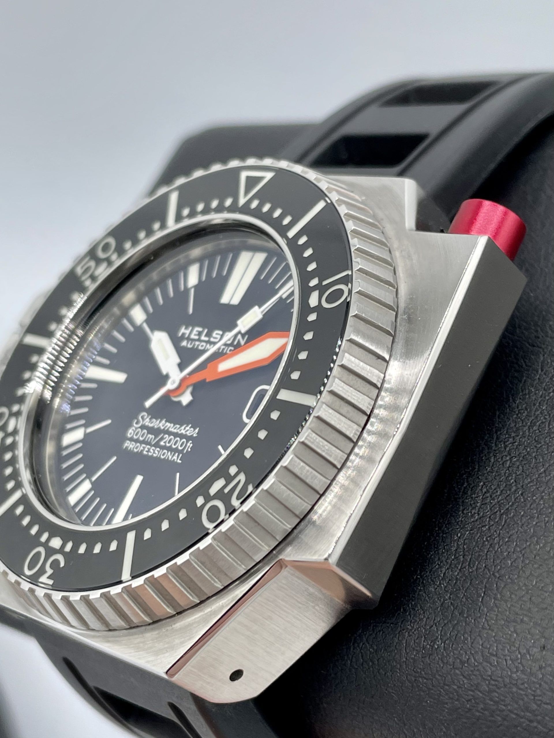HELSON SHARKMASTER 600 Ploprof 44mm Swiss Automatic 600m Diver Black ...
