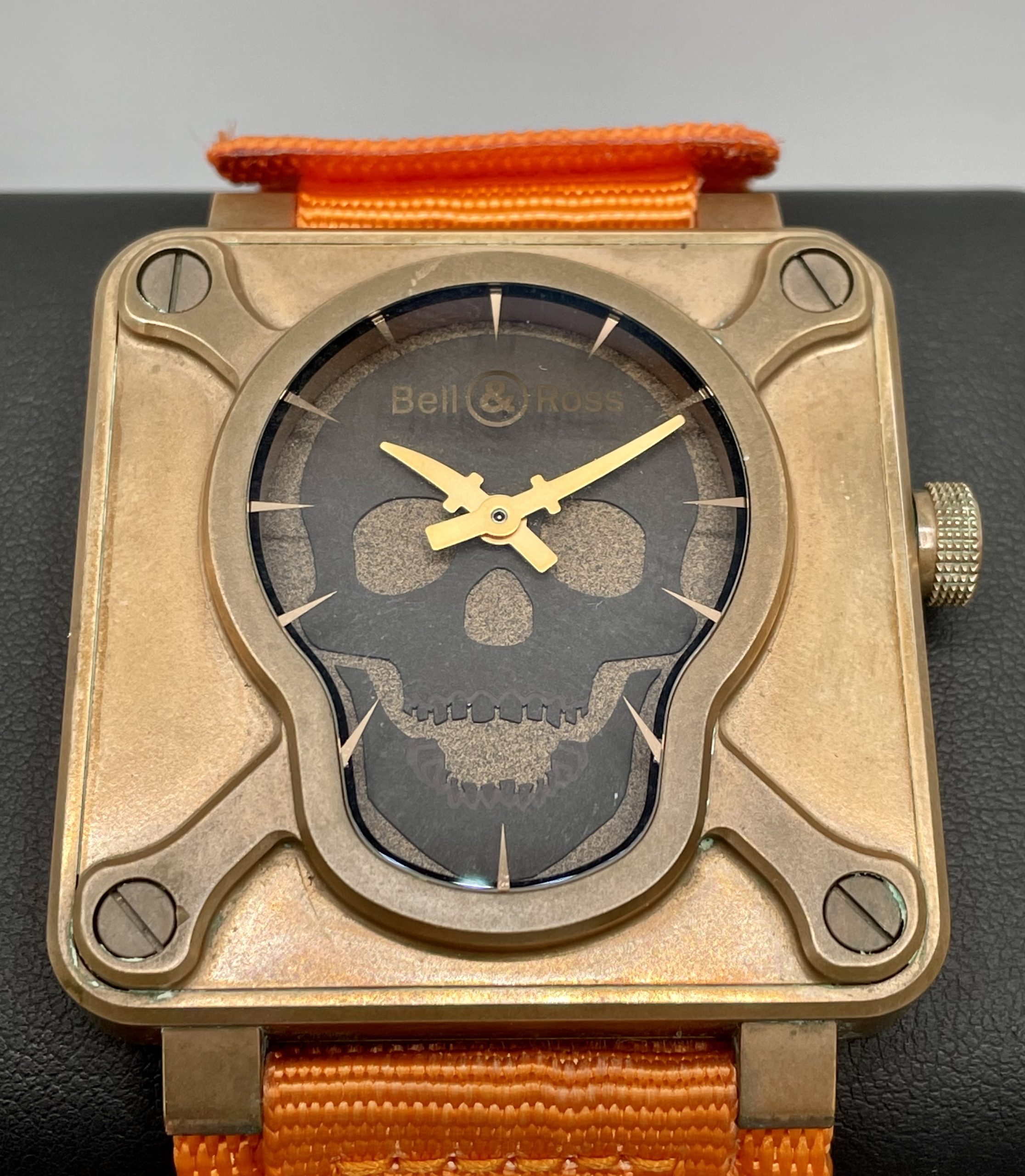 BELL & ROSS SKULL BRONZE BR01 SKULL 46MM SWISS AUTOMATIC LIMITED ...