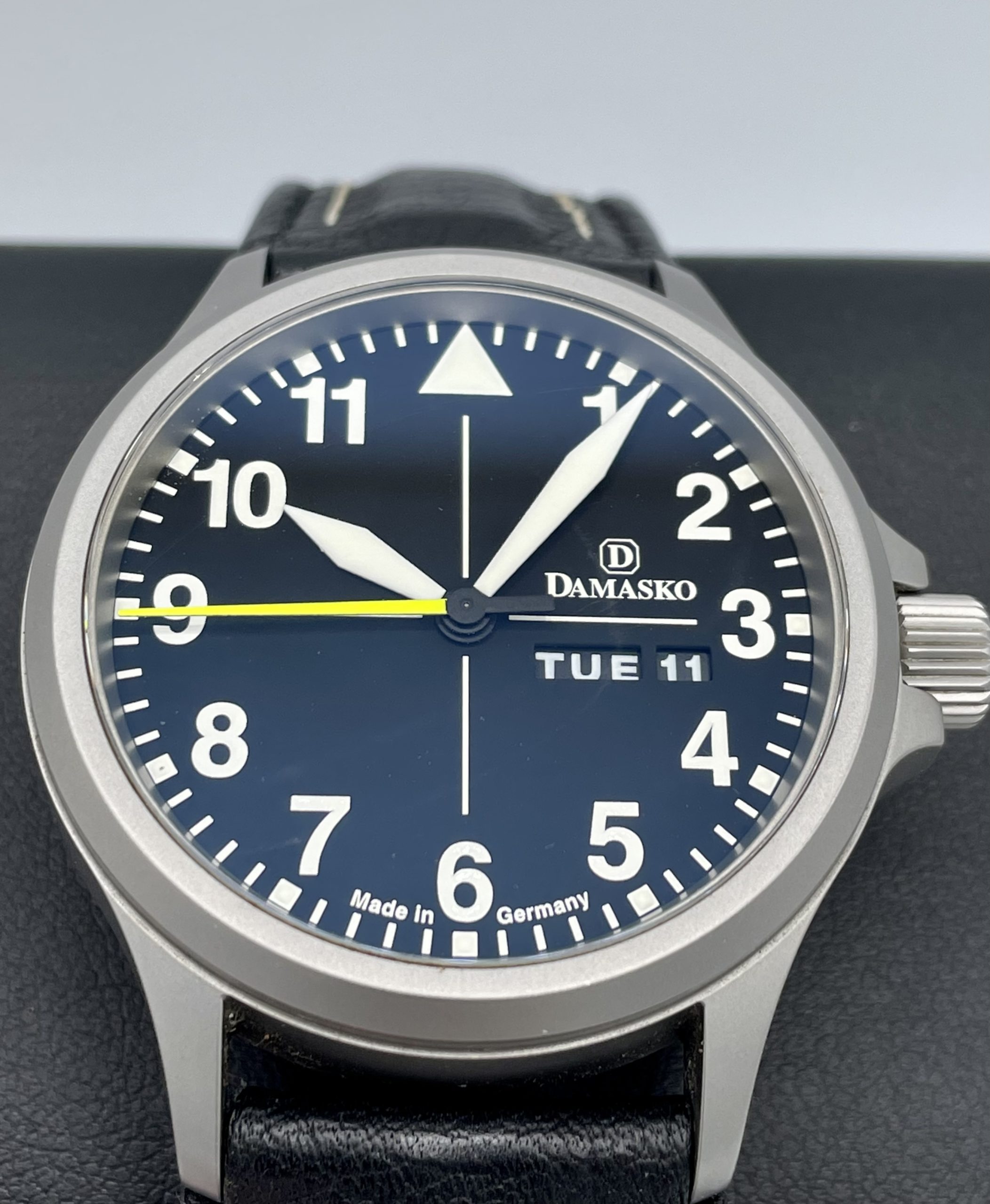 DAMASKO DA36 BLACK SWISS AUTOMATIC ETA 2836 MOVEMENT 40MM GERMAN ...