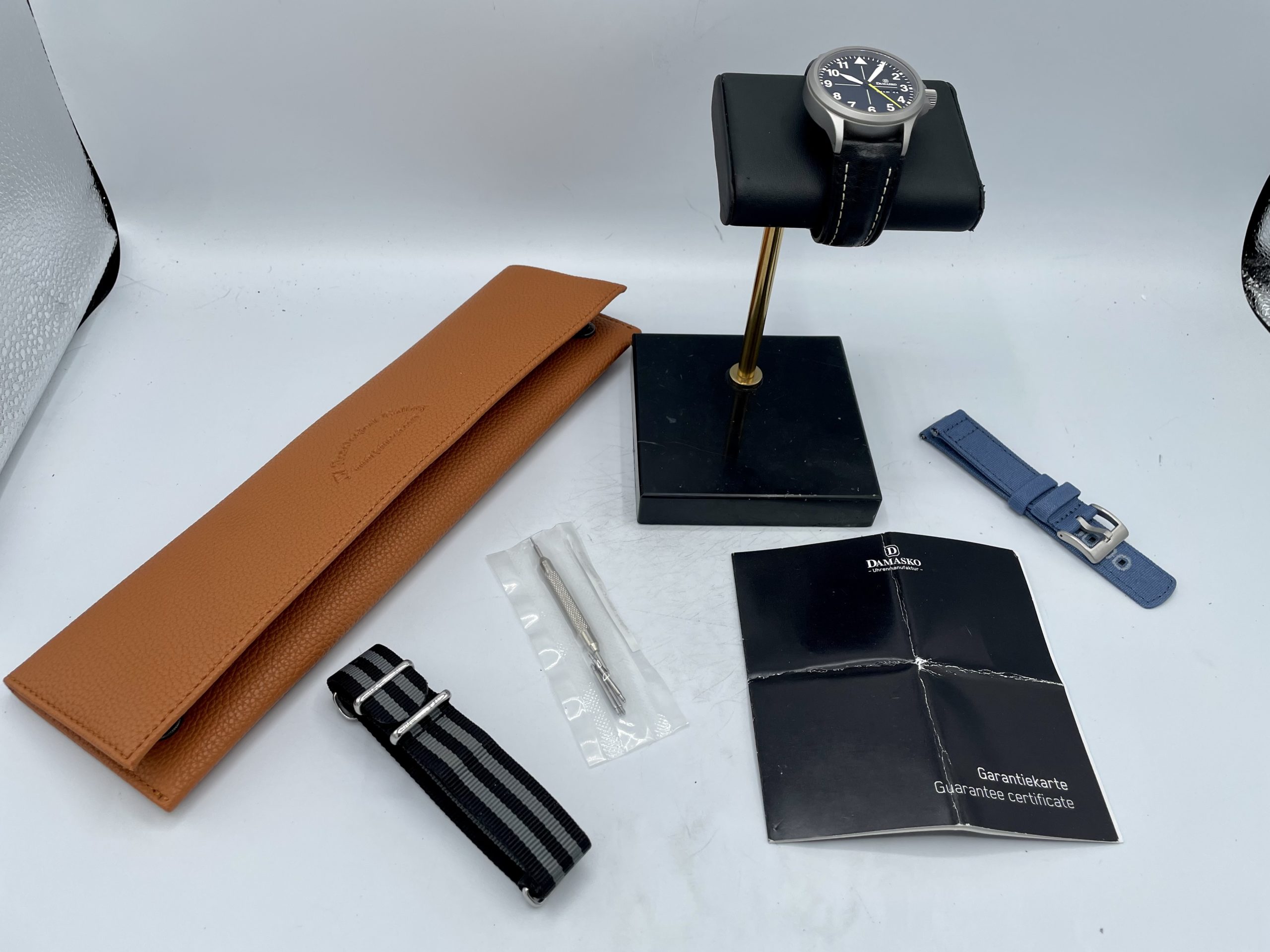 DAMASKO DA36 BLACK SWISS AUTOMATIC ETA 2836 MOVEMENT 40MM GERMAN ...