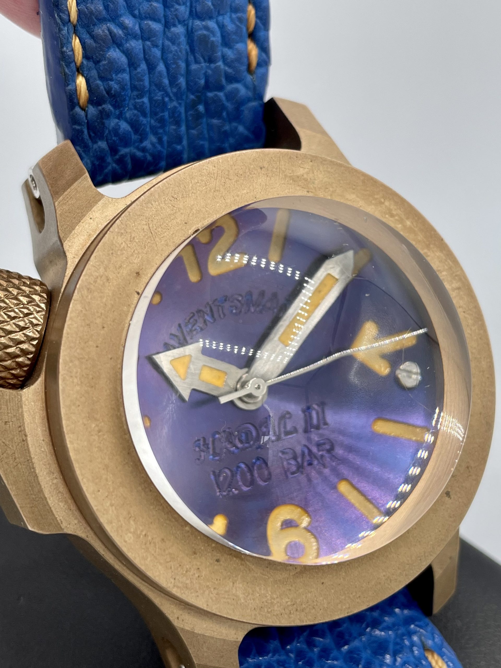 KAVENTSMANN HADAL II 12000M BRONZE SWISS AUTOMATIC GERMAN RARE PURPLE ...