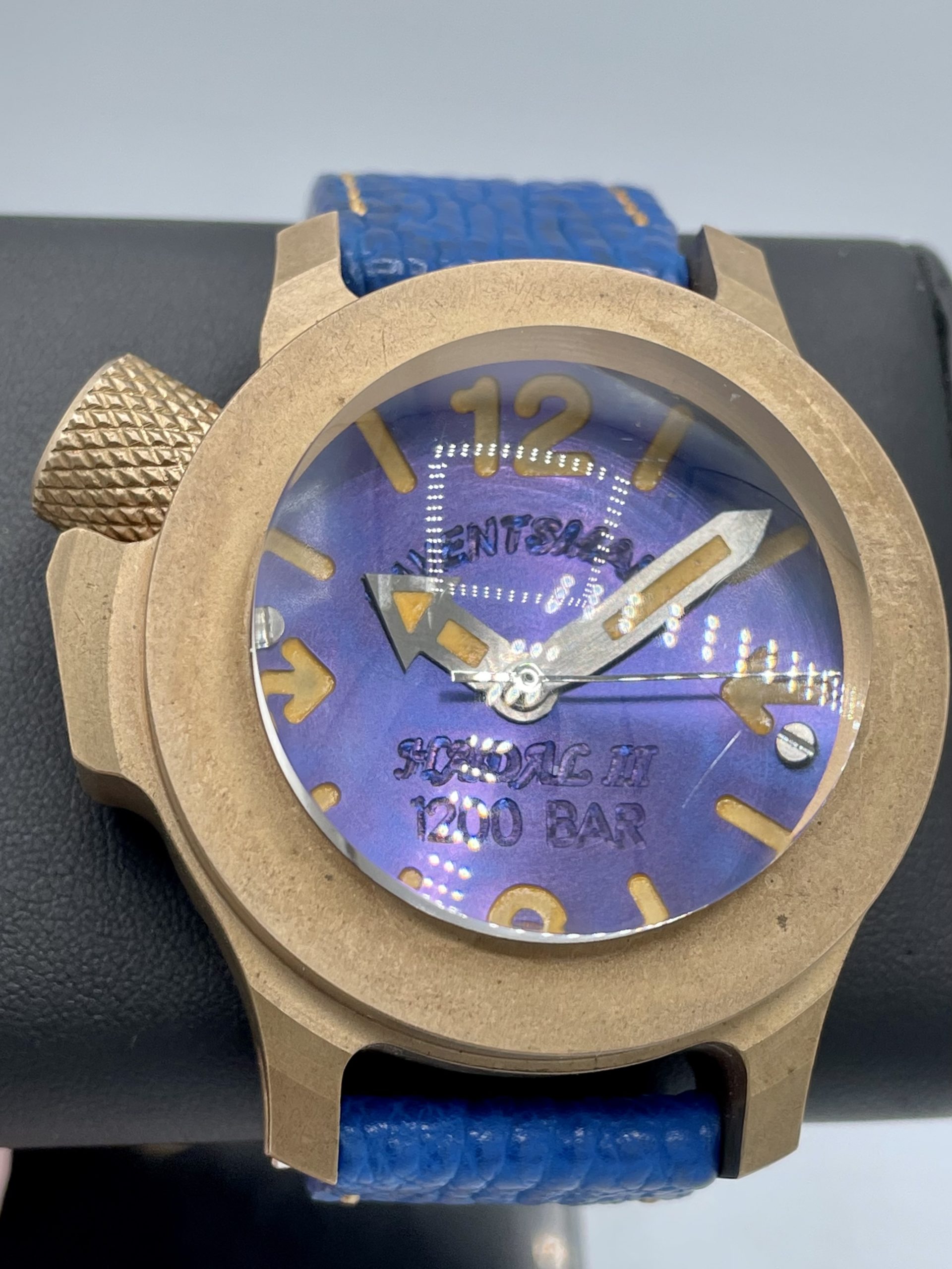 KAVENTSMANN HADAL II 12000M BRONZE SWISS AUTOMATIC GERMAN RARE PURPLE ...