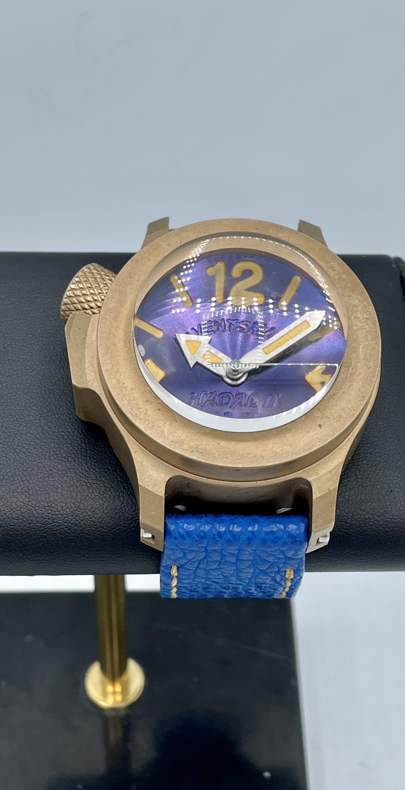 KAVENTSMANN HADAL II 12000M BRONZE SWISS AUTOMATIC GERMAN RARE PURPLE ...