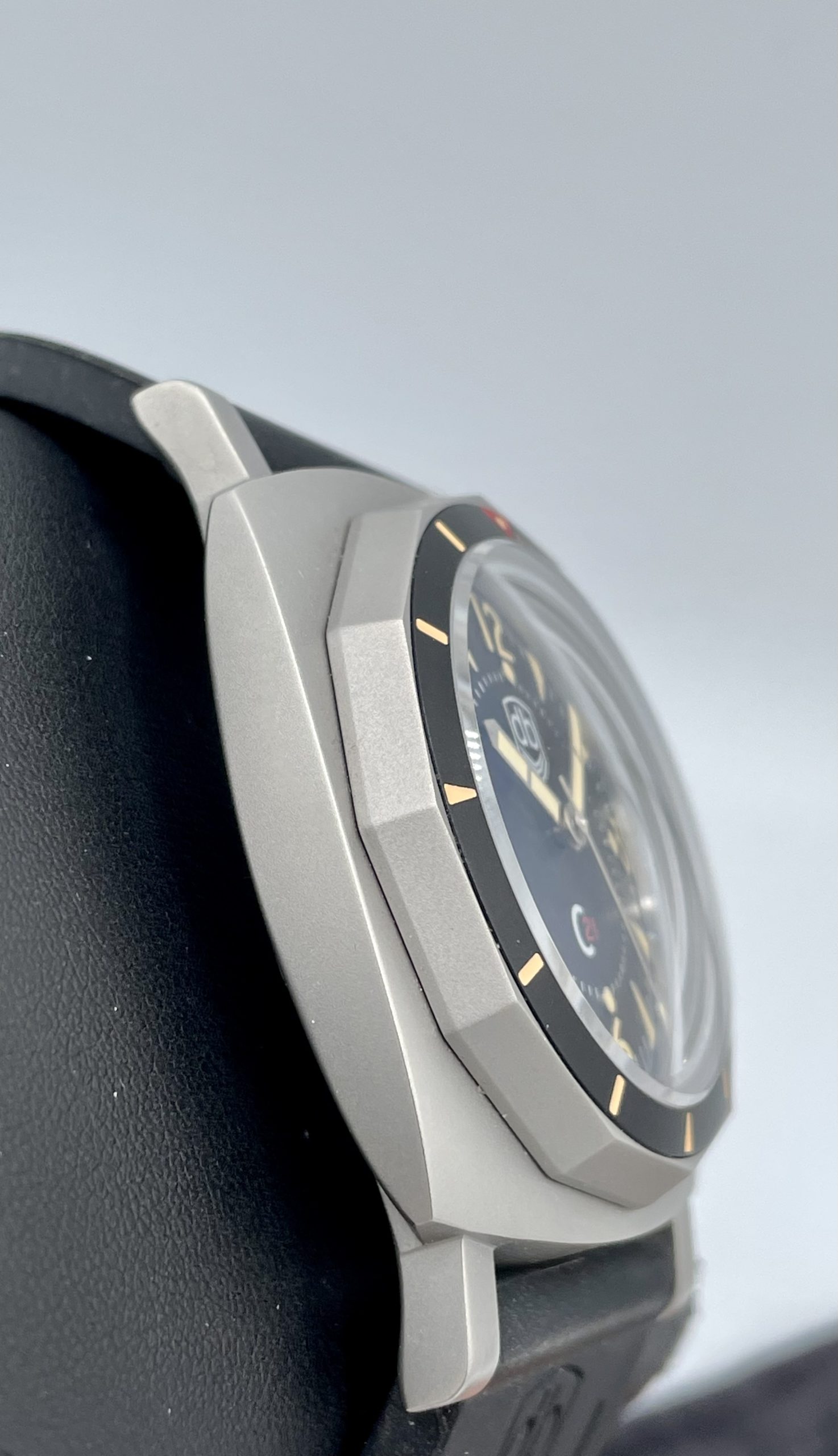 Vintage VDB C21 Blasted Steel 46mm Cushion Case Swiss Automatic 200m ...