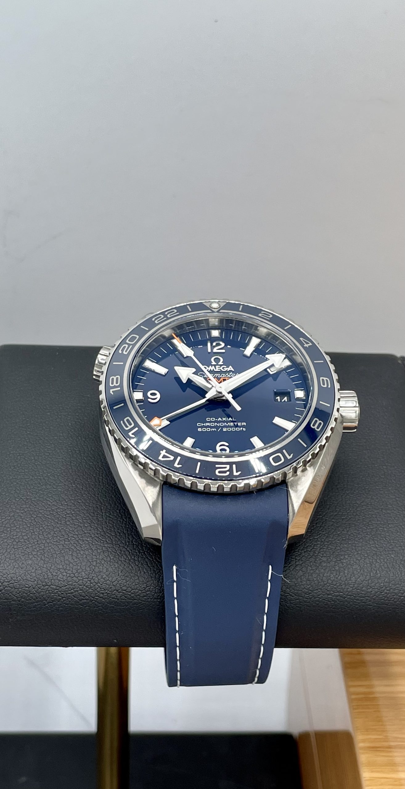 OMEGA SEAMASTER PLANET OCEAN 600M BLUE TITANIUM CO‑AXIAL CHRONOMETER ...