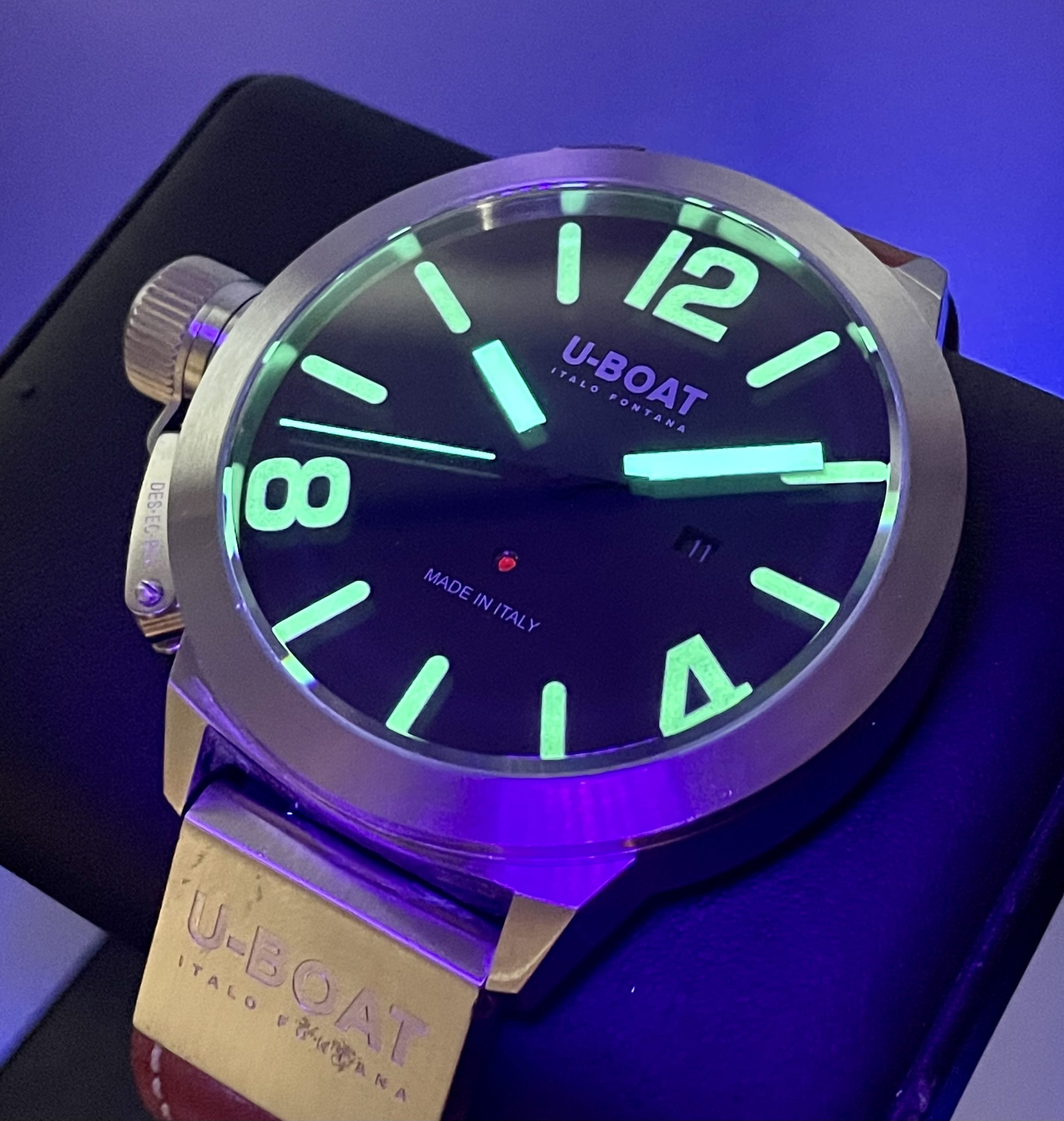 U-BOAT Classico 53 Black Dial Stainless Steel Swiss ETA Automatic 53mm ...