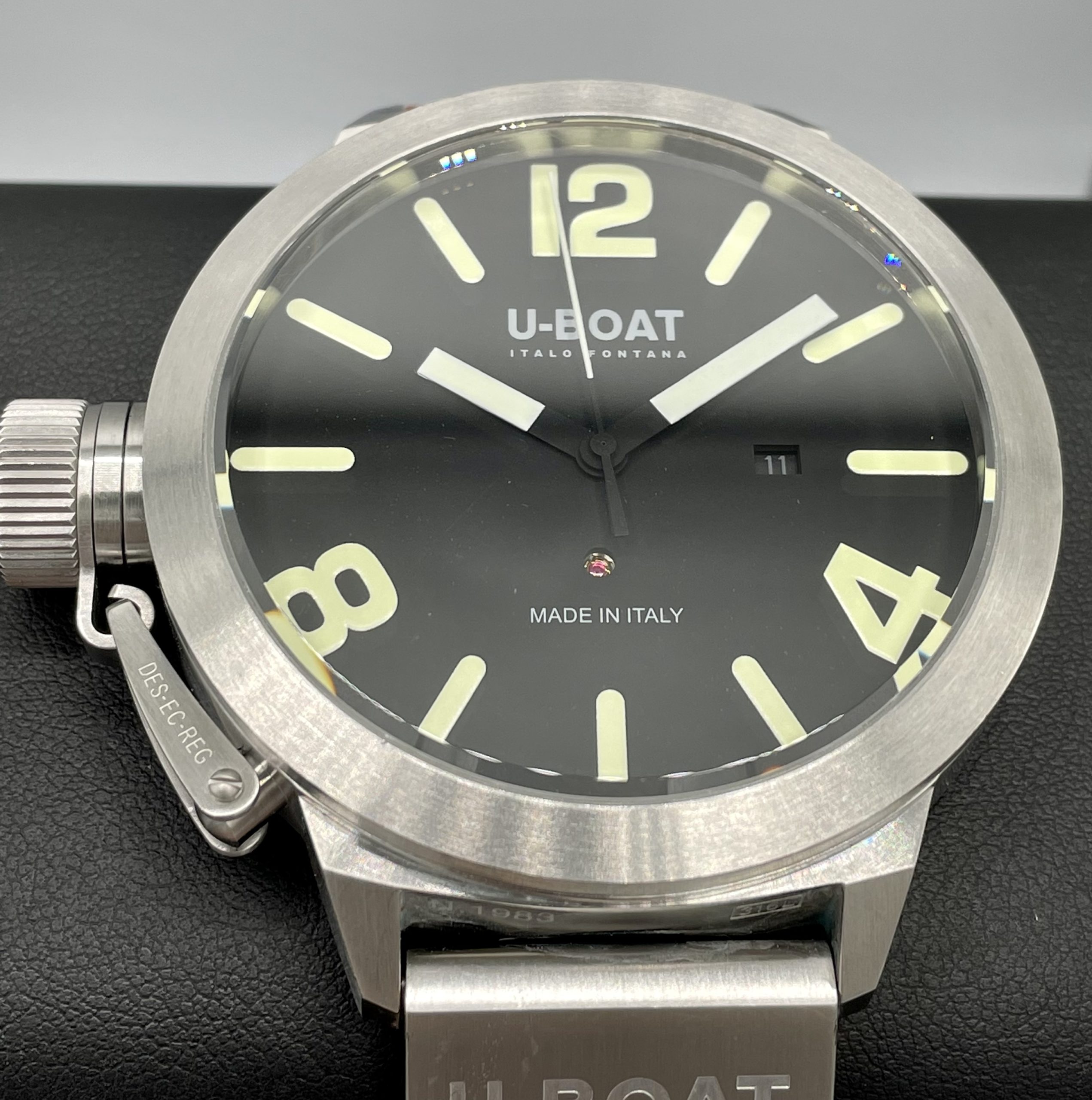 U-BOAT Classico 53 Black Dial Stainless Steel Swiss ETA Automatic 53mm ...