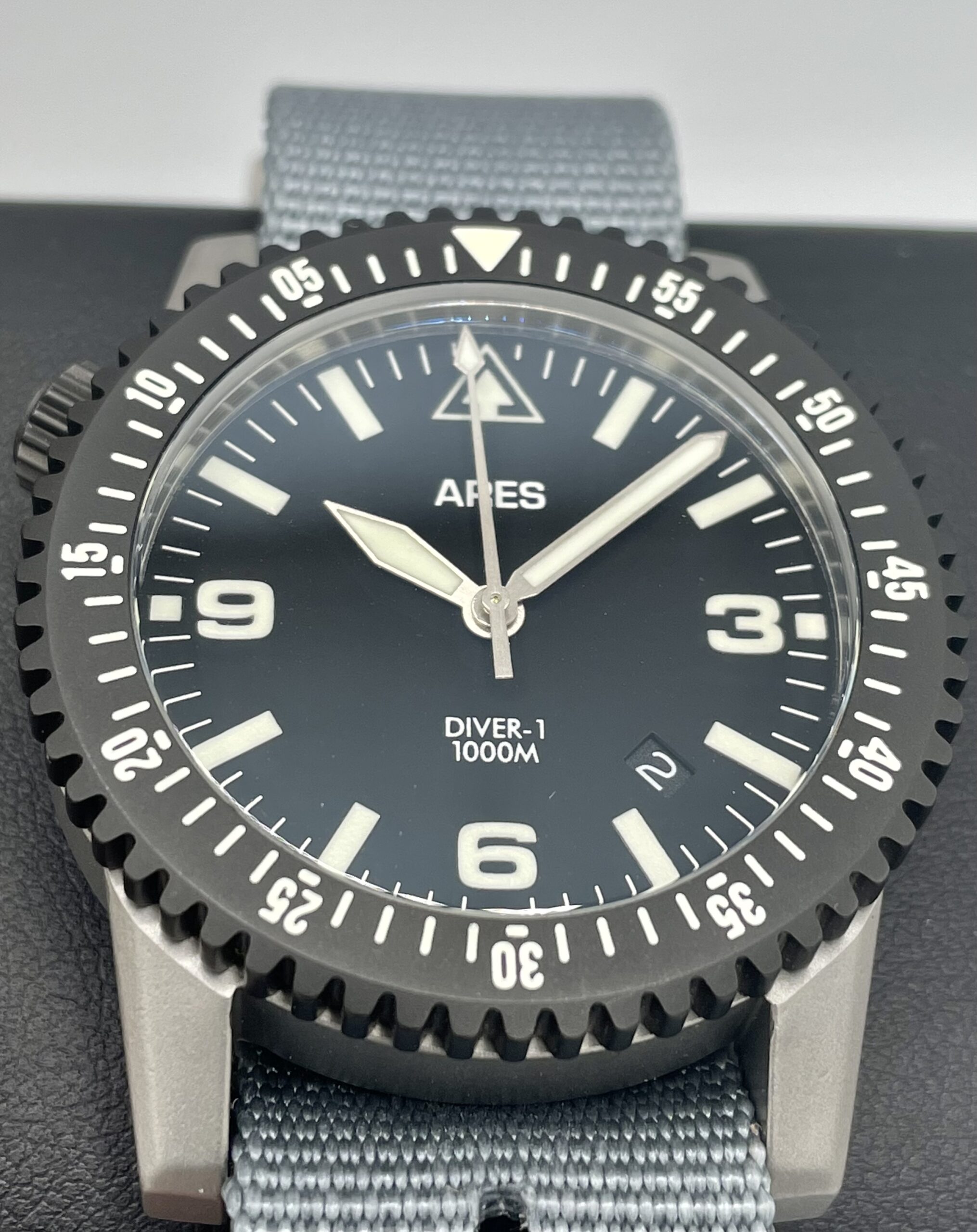 ARES Diver-1 1C Combo Urban & Deep Black PVD MILITARY Mission Timer ...