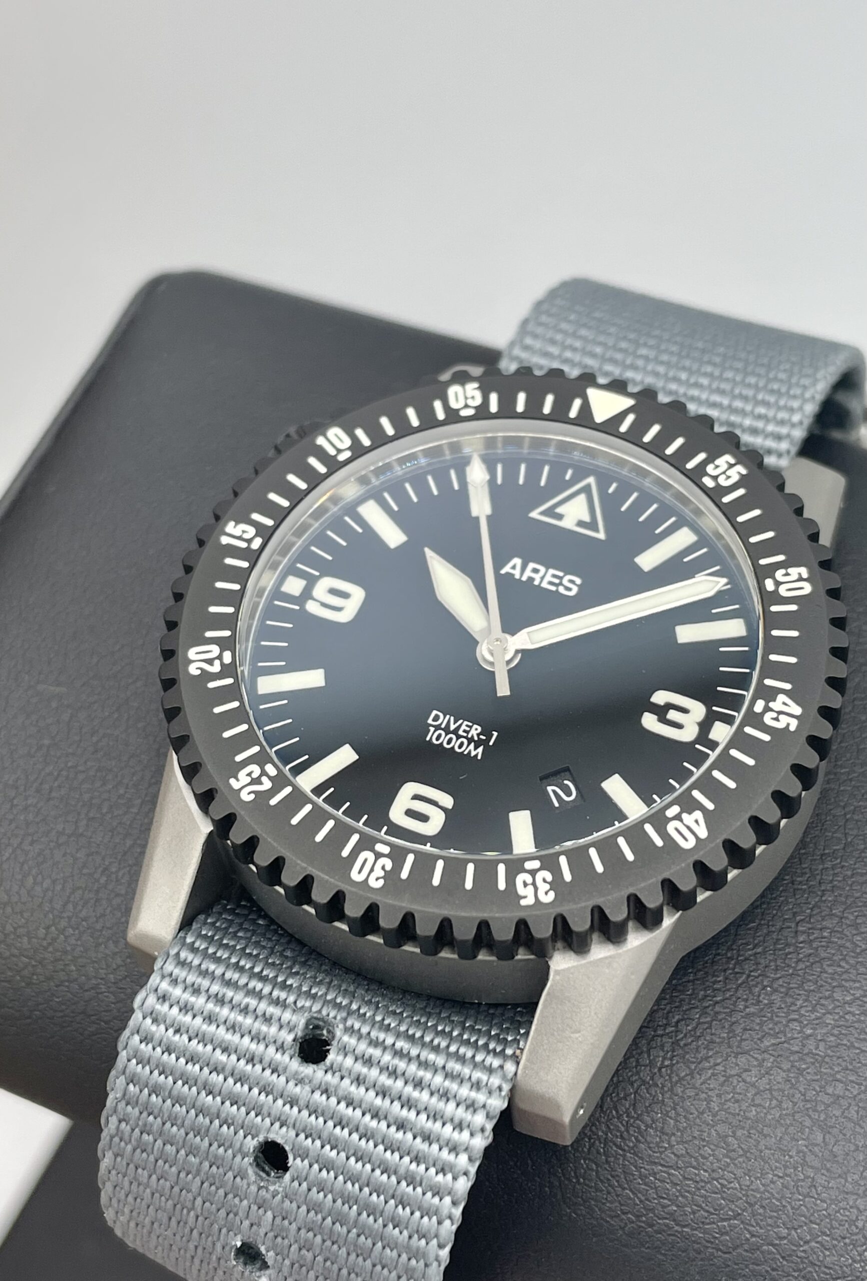 ARES Diver-1 1C Combo Urban & Deep Black PVD MILITARY Mission Timer ...