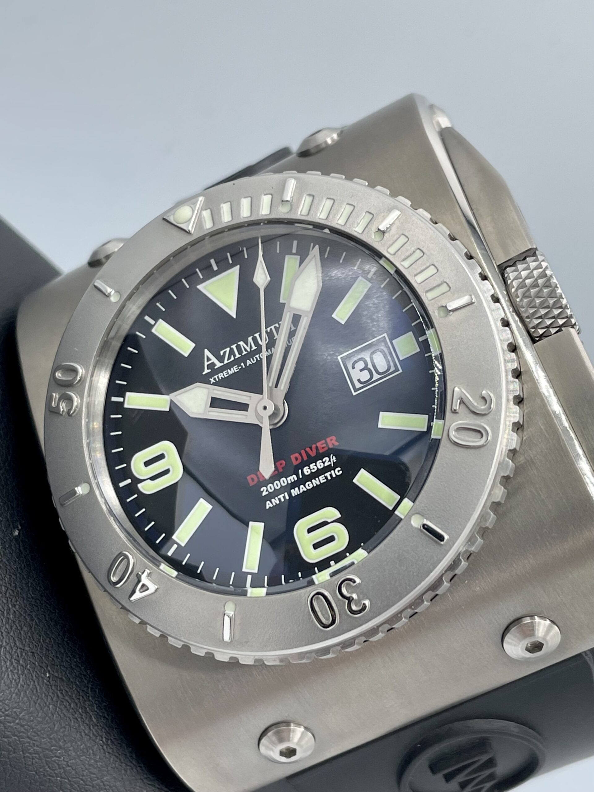 AZIMUTH XTREME-1 DEEP DIVER 2000M DIVER 46MM SWISS AUTOMATIC ETA 2826 ...