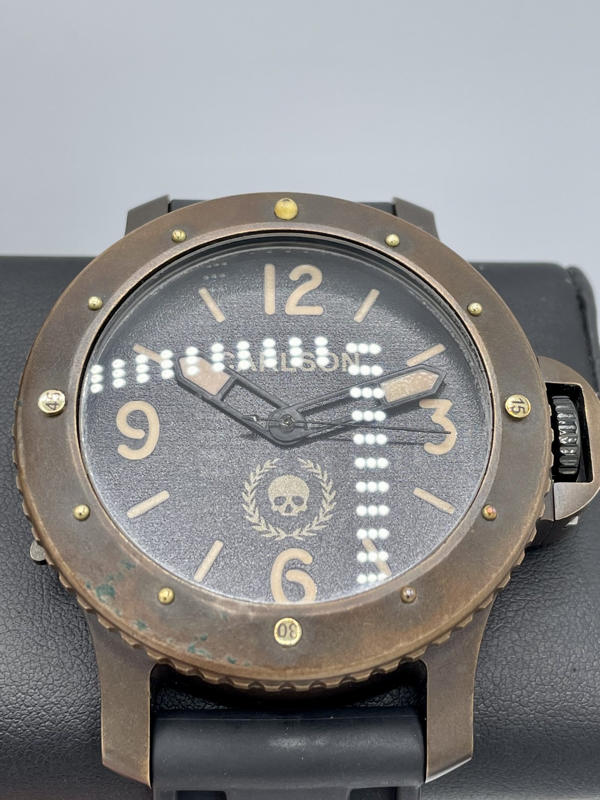 New Carlson ICON Bronze 300m Diver Swiss Automatic 21 Piece Limited ...