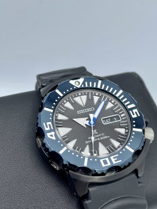 Seiko Prospex Blue Bezel Monster Automatic 43mm Exhibition Case Back ...