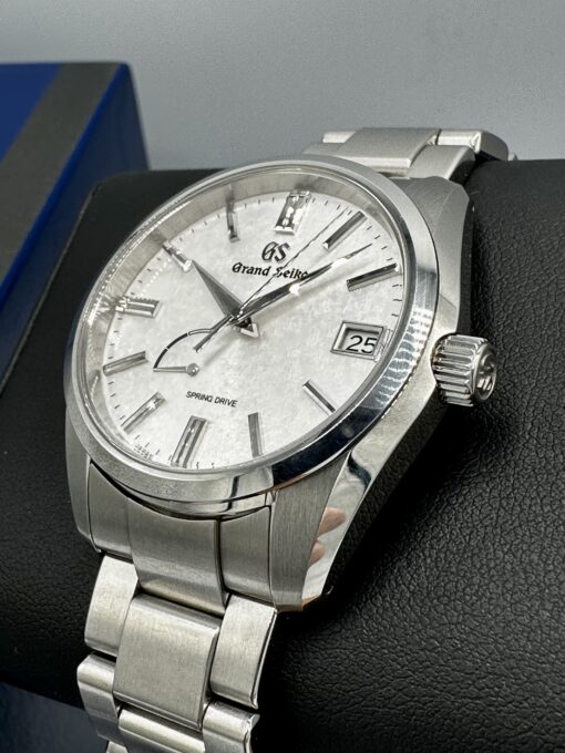GRAND SEIKO SBGA465 Spring Drive Morning Frost White Dial 40mm Power ...