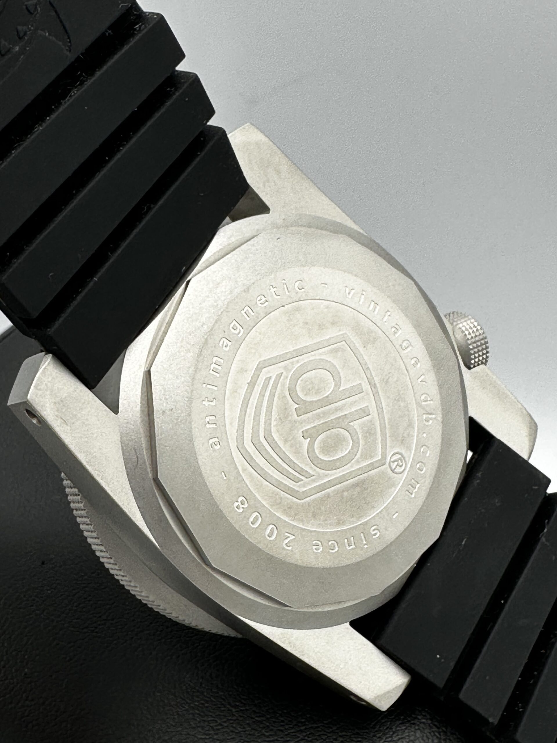 Brand New Vintage VDB D22 Blasted Steel 47mm Swiss Automatic 500m Diver ...