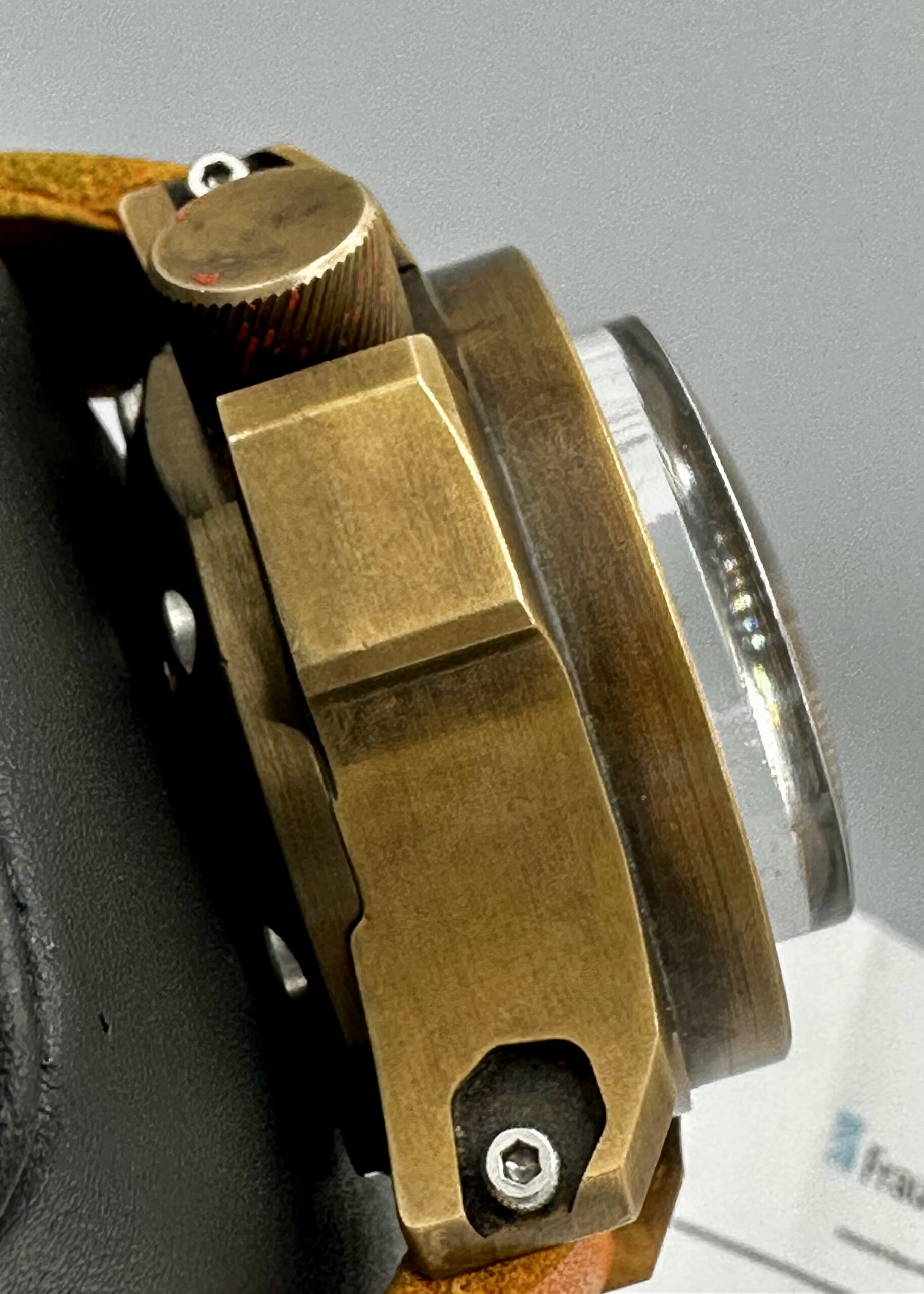 KAVENTSMANN HADAL II 12000M BRONZE SWISS AUTOMATIC BLACK & ORANGE DIAL ...