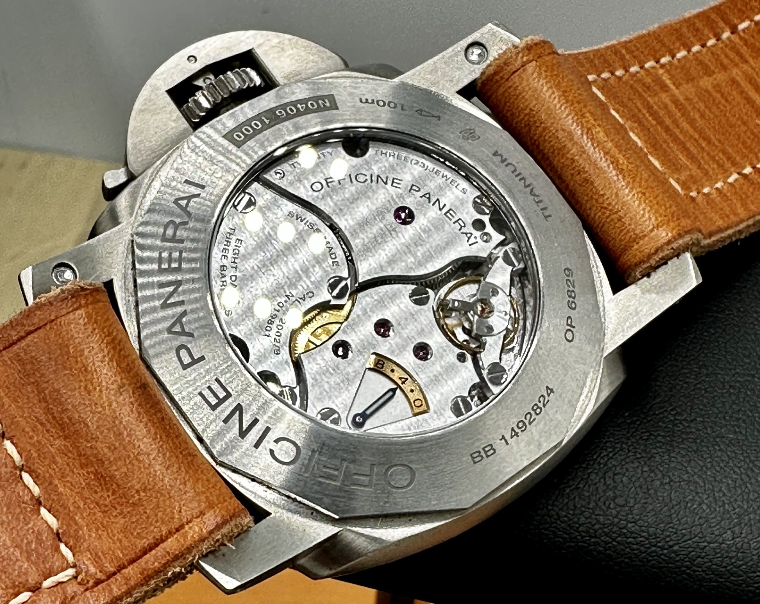 PANERAI LUMINOR 1950 8 DAYS DESTRO SPECIAL EDITION PAM 368 TITANIUM ...