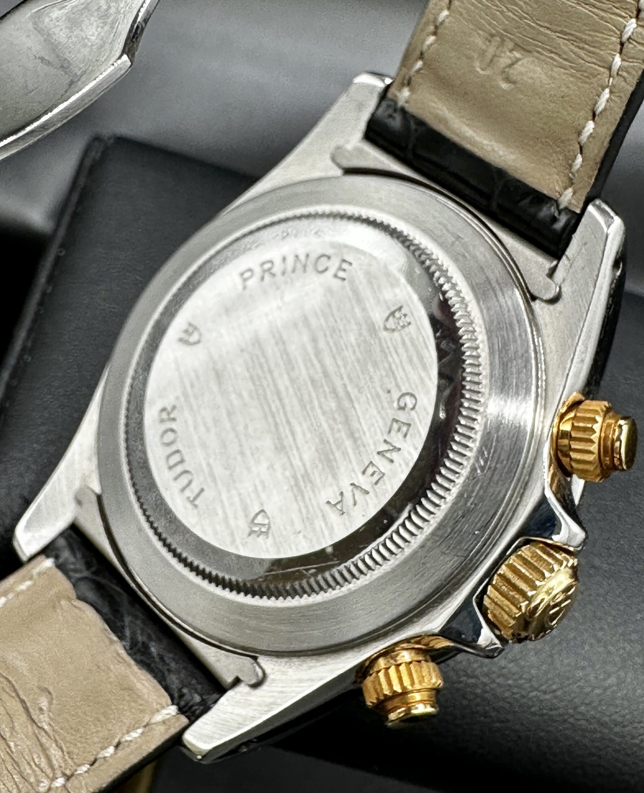 TUDOR Prince Date Chronograph Ref 79263 40mm 18k Yellow Gold Stainless ...