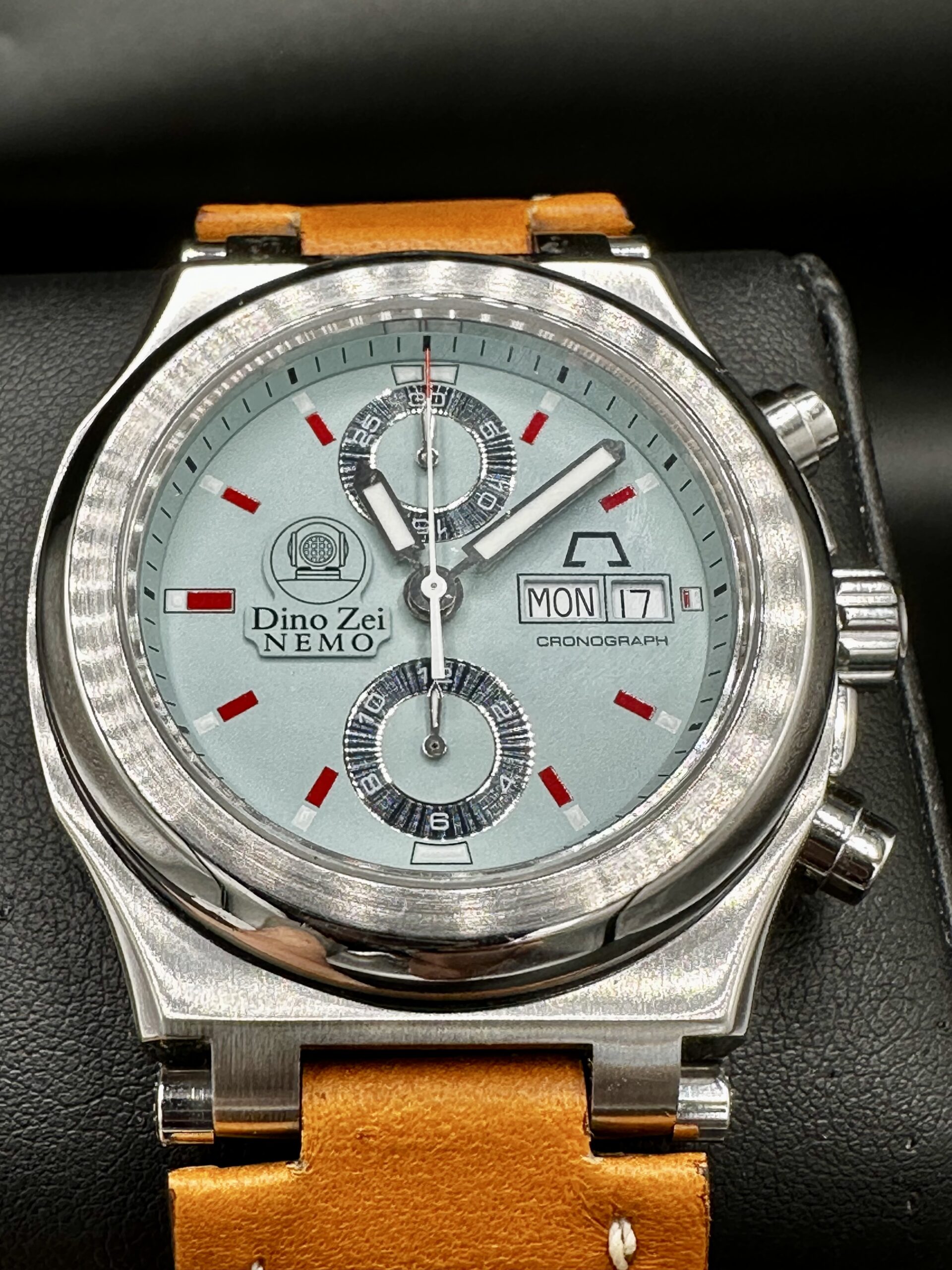 ANONIMO DINO ZEI NEMO Chronograph RARE BLUE DIAL LIMITED Edition 99 ...