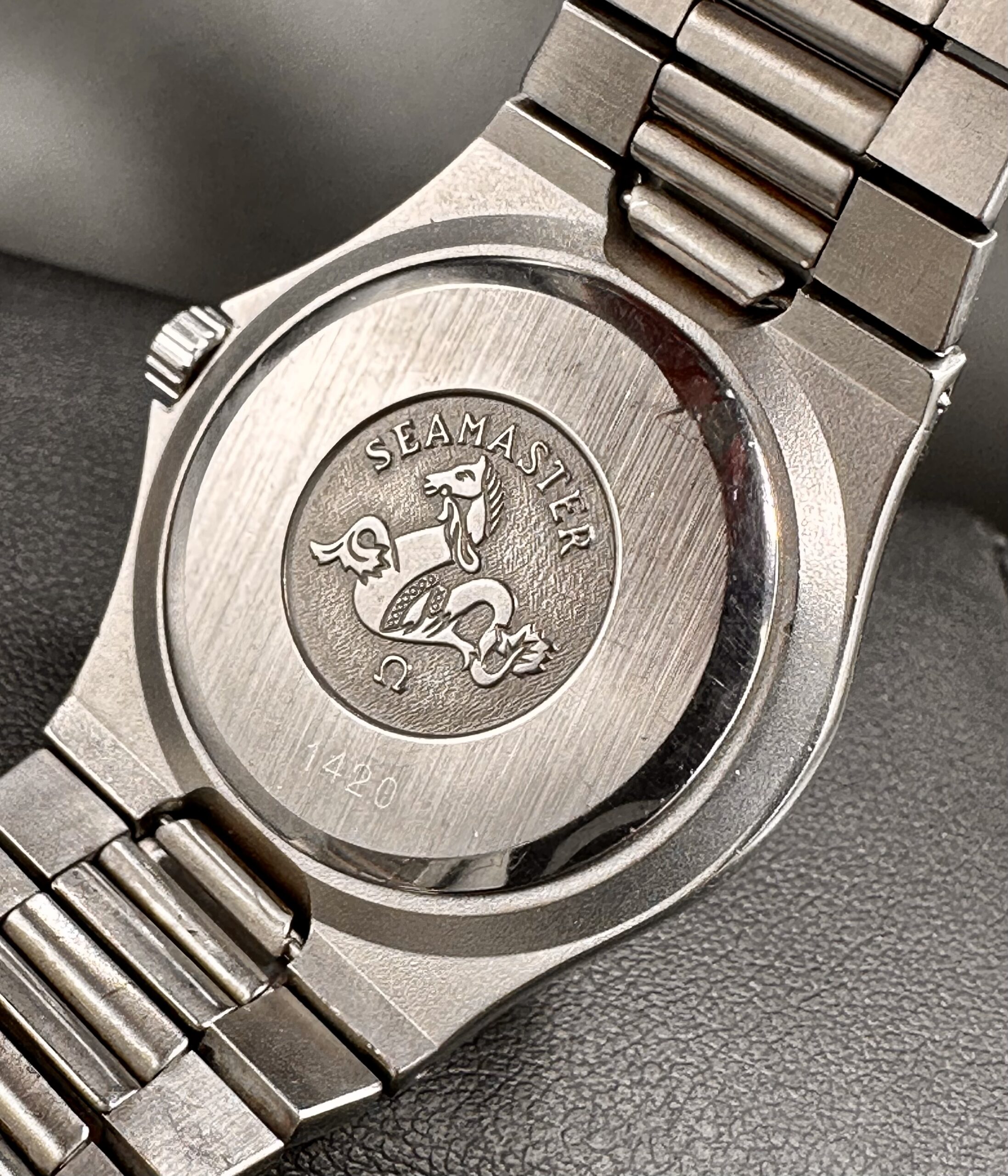 Vintage Omega Seamaster 120m 2-tone Swiss Quartz Gold Dial Circa 1980’s ...