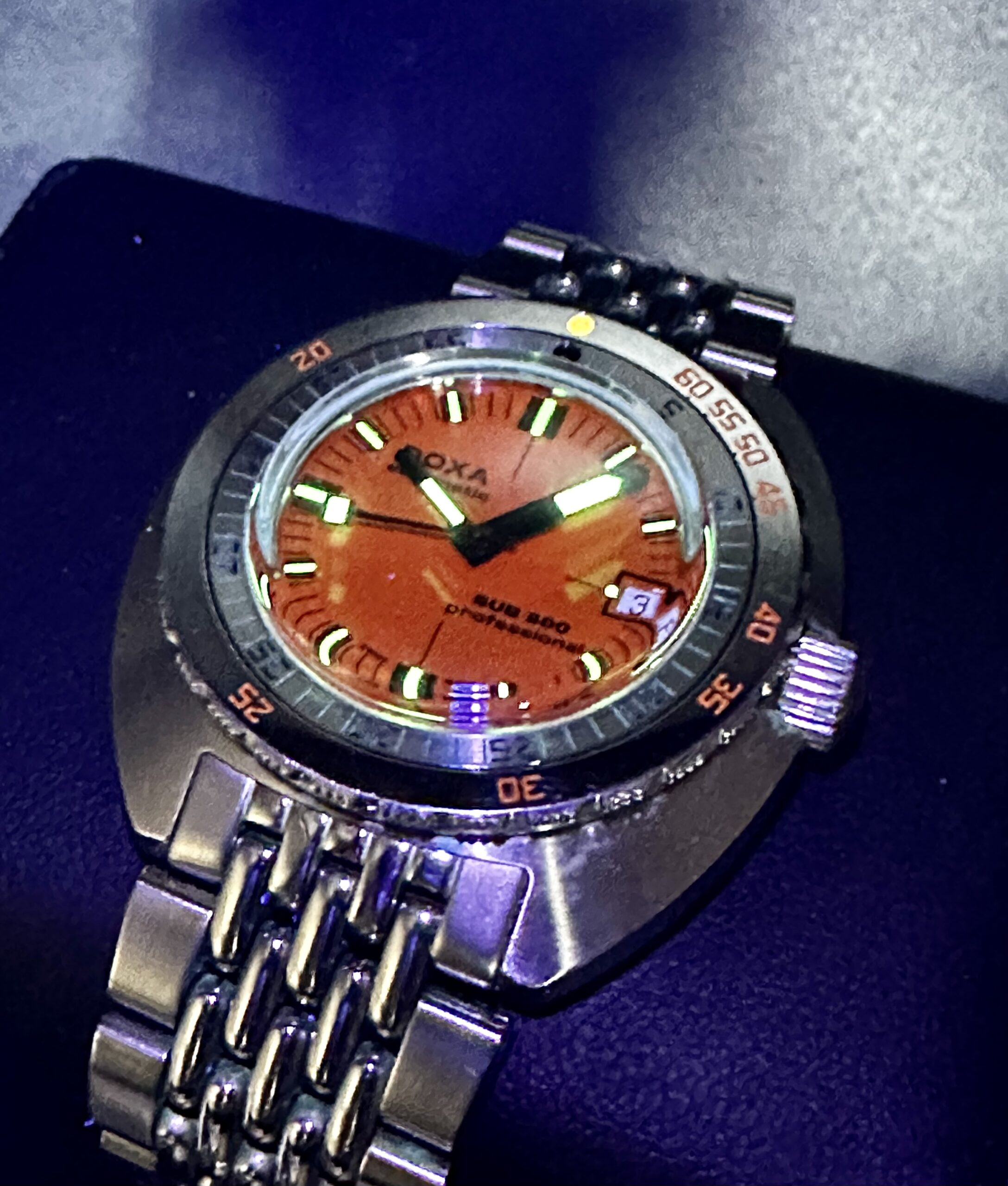 DOXA SUB 300 Professional Orange Dial 42.5mm SWISS AUTOMATIC 300m Diver ...