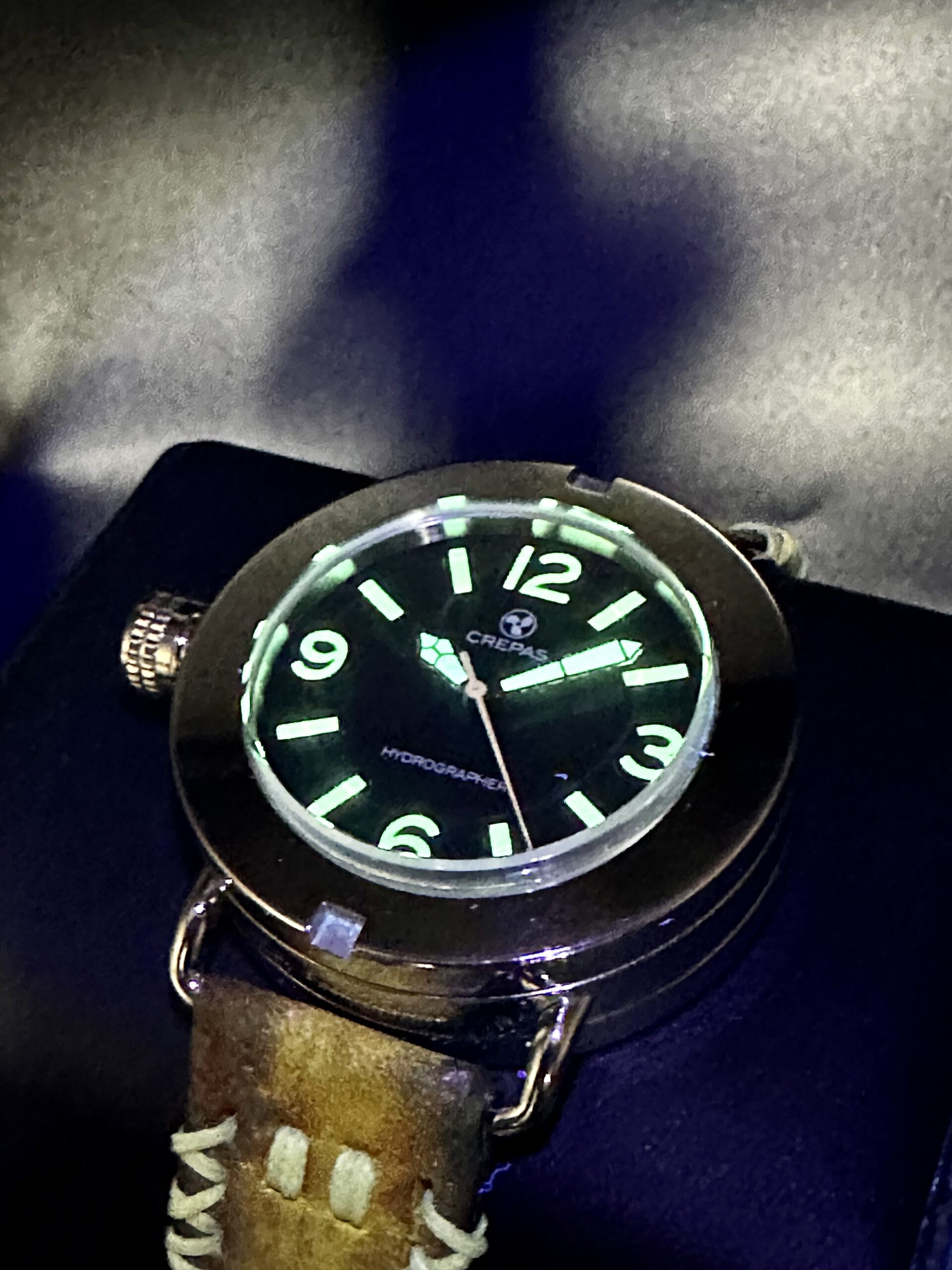 CREPAS HYDROGRAPHER 1942 LEFT HAND POLISHED 1942M OCEANICTIME LIMITED ...