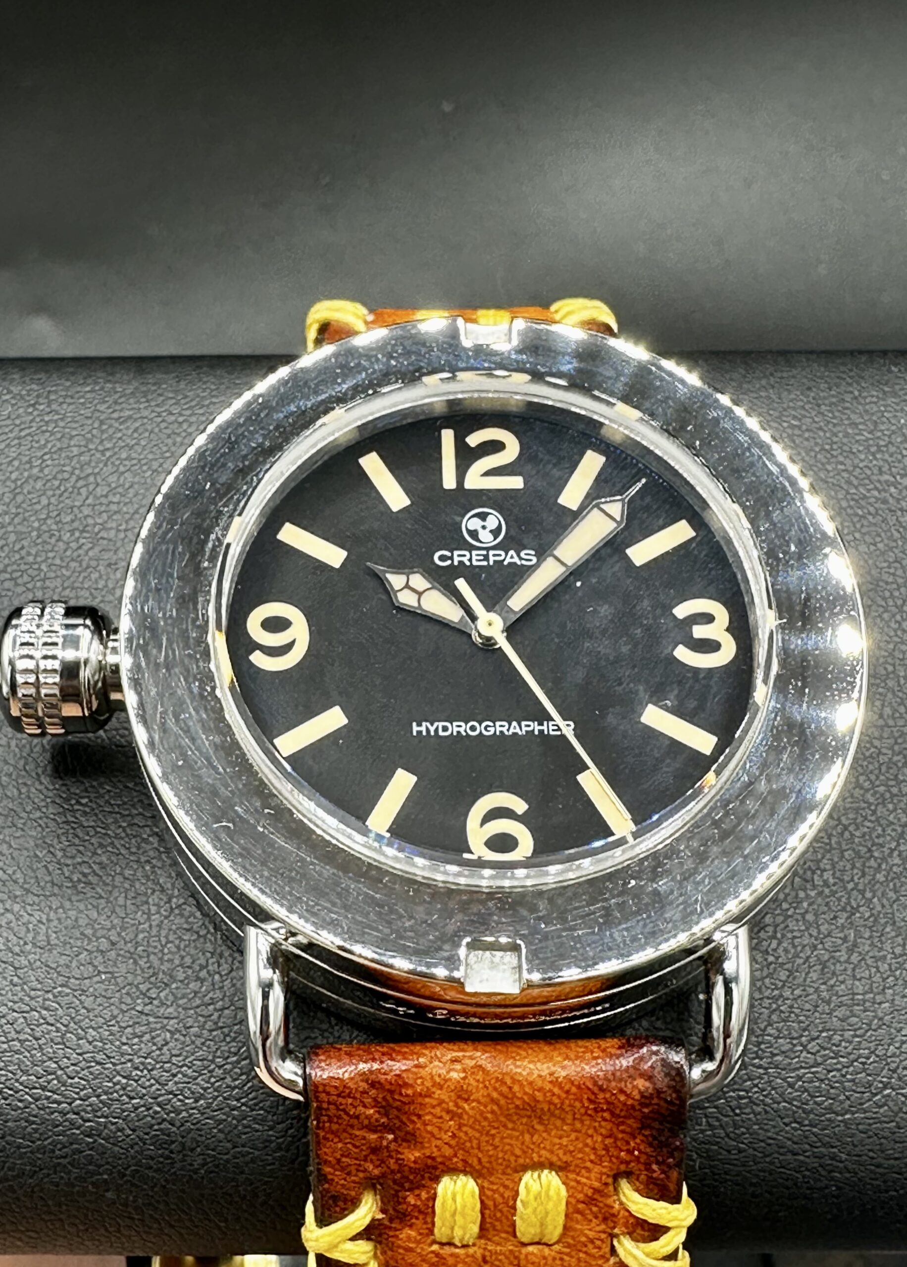 CREPAS HYDROGRAPHER 1942 LEFT HAND POLISHED 1942M OCEANICTIME LIMITED ...