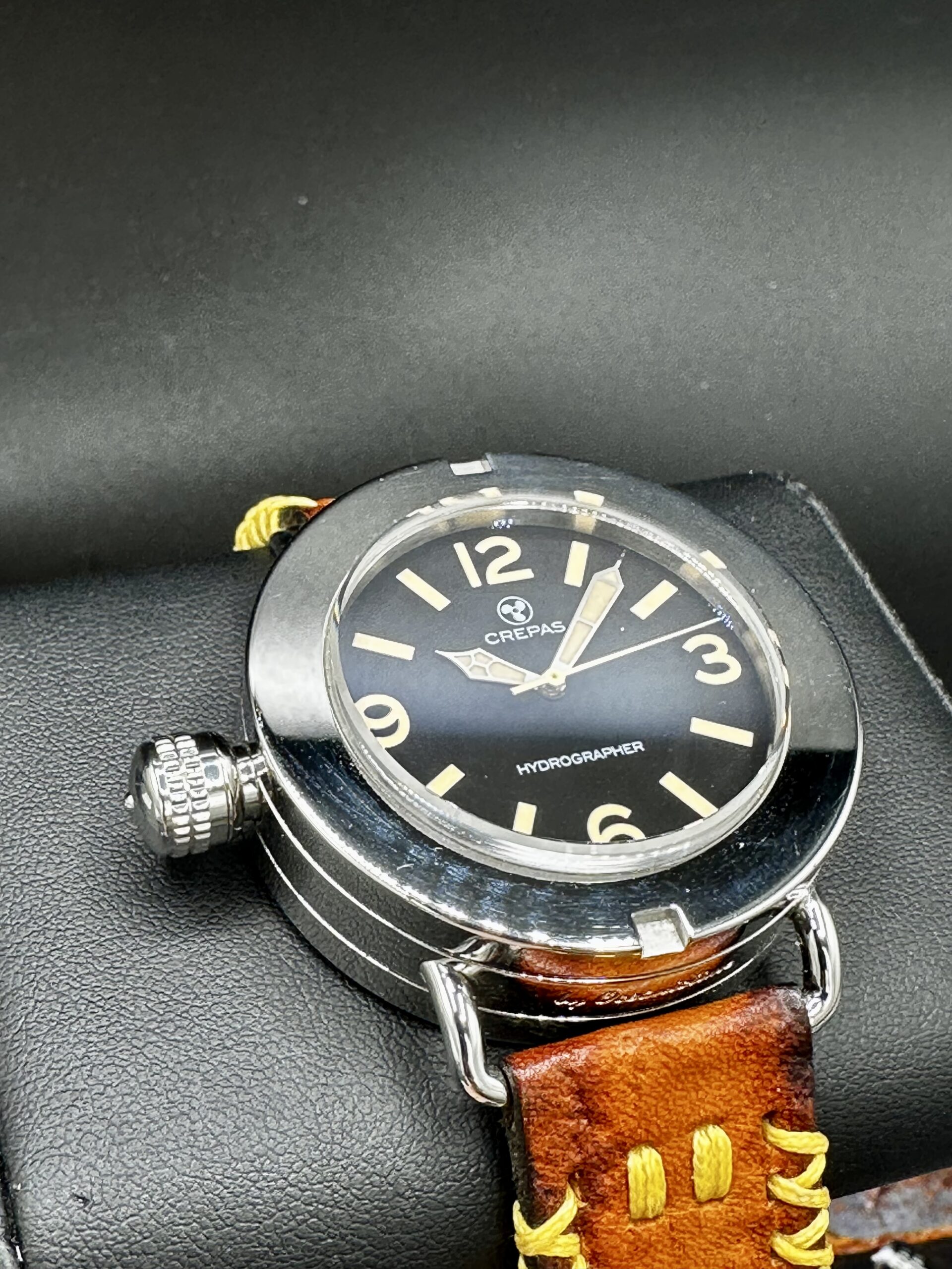 CREPAS HYDROGRAPHER 1942 LEFT HAND POLISHED 1942M OCEANICTIME LIMITED ...