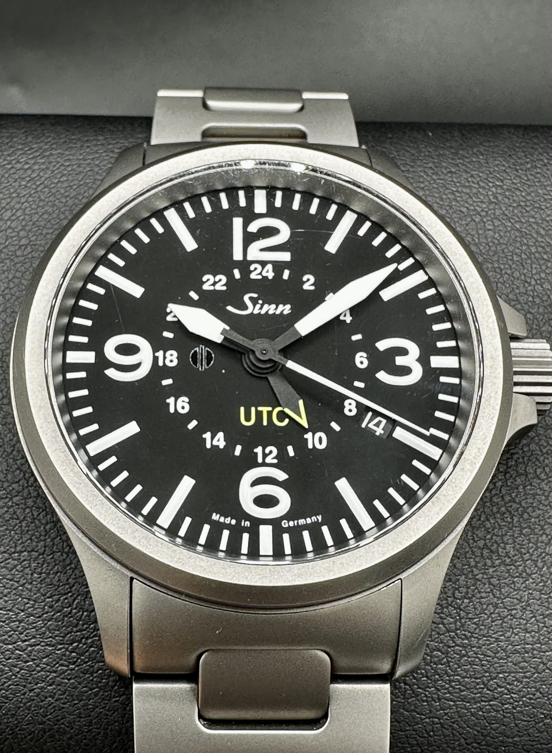 Sinn 856 UTC Tegimented Steel Case & Bracelet GMT 40mm 200m Diver Sold ...
